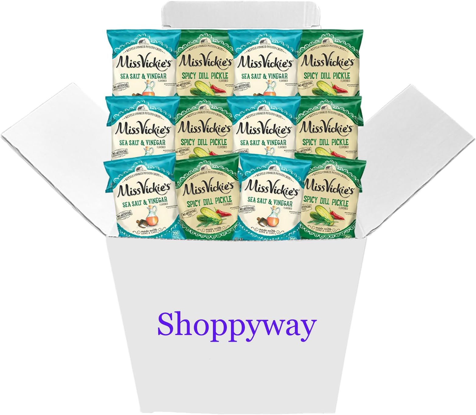 Amazon.com: Miss Vickie's Spicy Dill Pickle Kettle Cooked Potato Chips ...