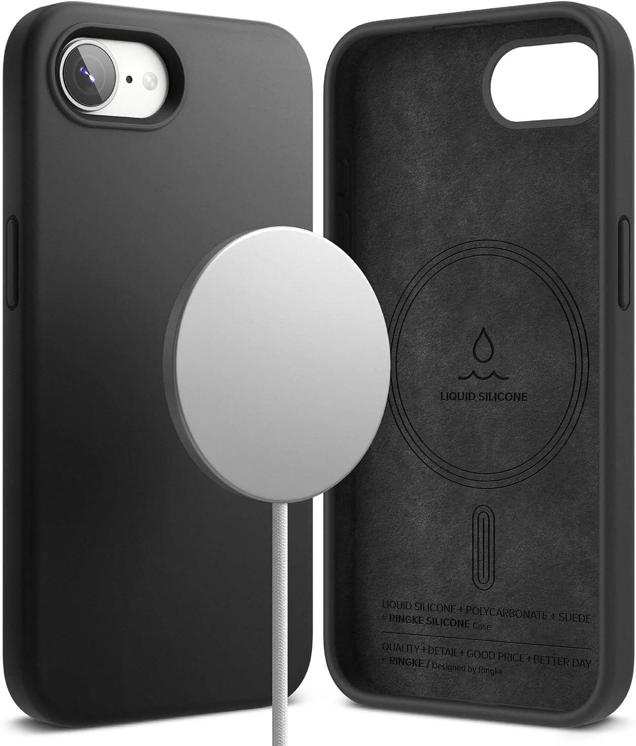 Amazon.com: Ringke Silicone Magnetic [Compatible with MagSafe] Designed ...