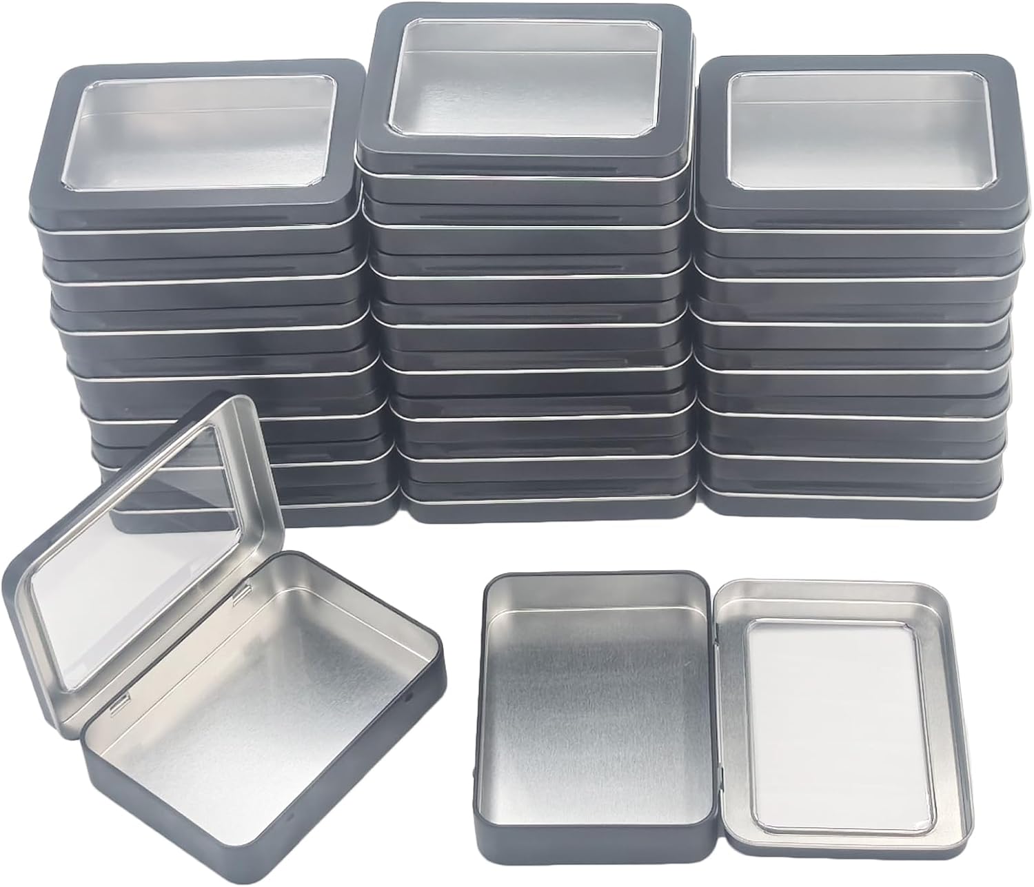 Amazon.com - 24 Pack Empty Rectangular Metal Storage Organizer Tins ...