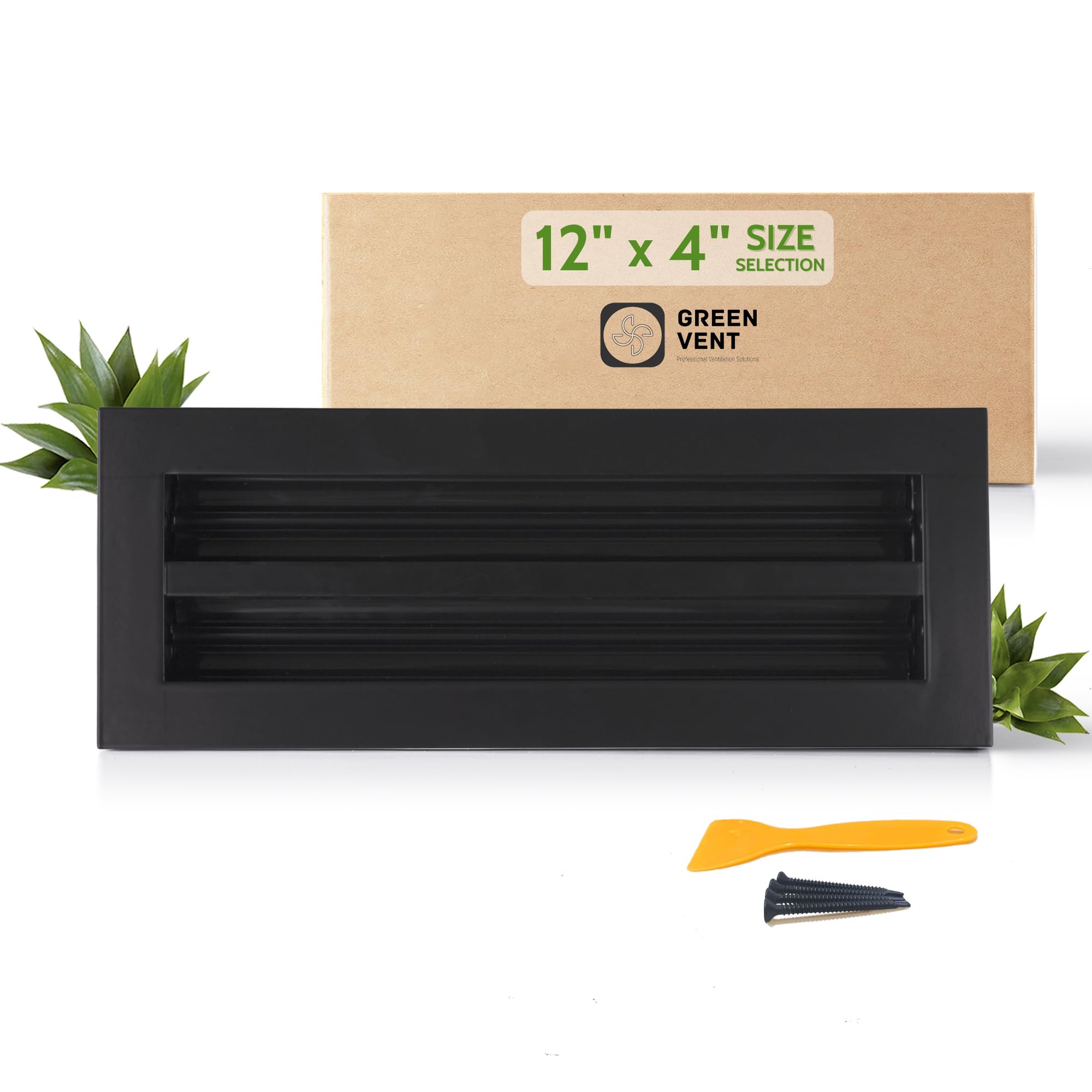 GREEN VENT - Vent Cover 12x4 - Decorative Aluminum Air Vent Covers for ...