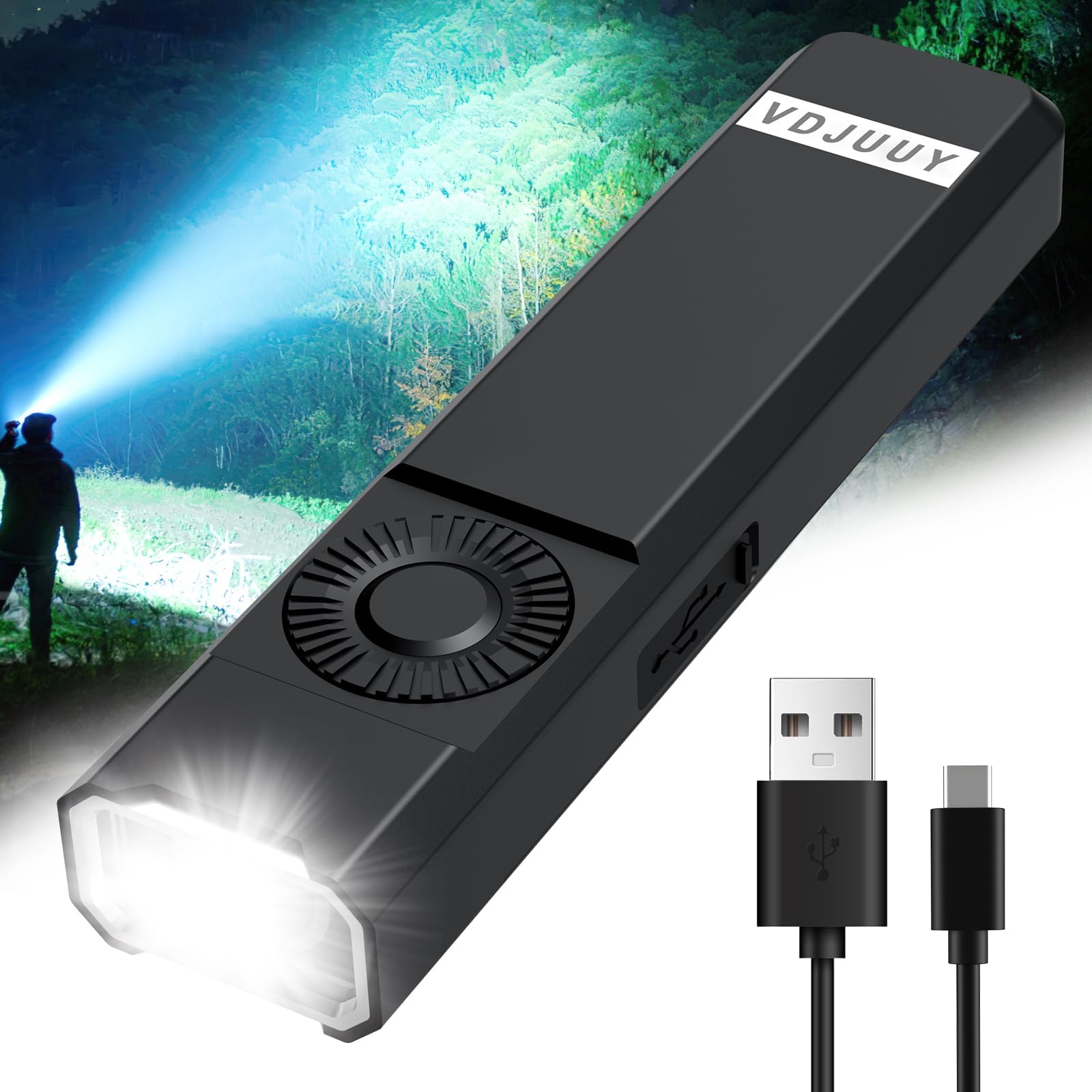 Rechargeable Flashlight High Lumens, Super Bright LED Light with ...