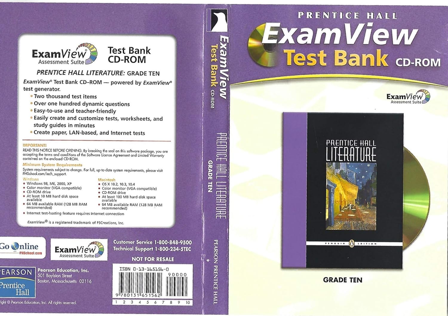 Amazon.com: Prentice Hall Literature Exam View Test Bank CD ROM Grade ...