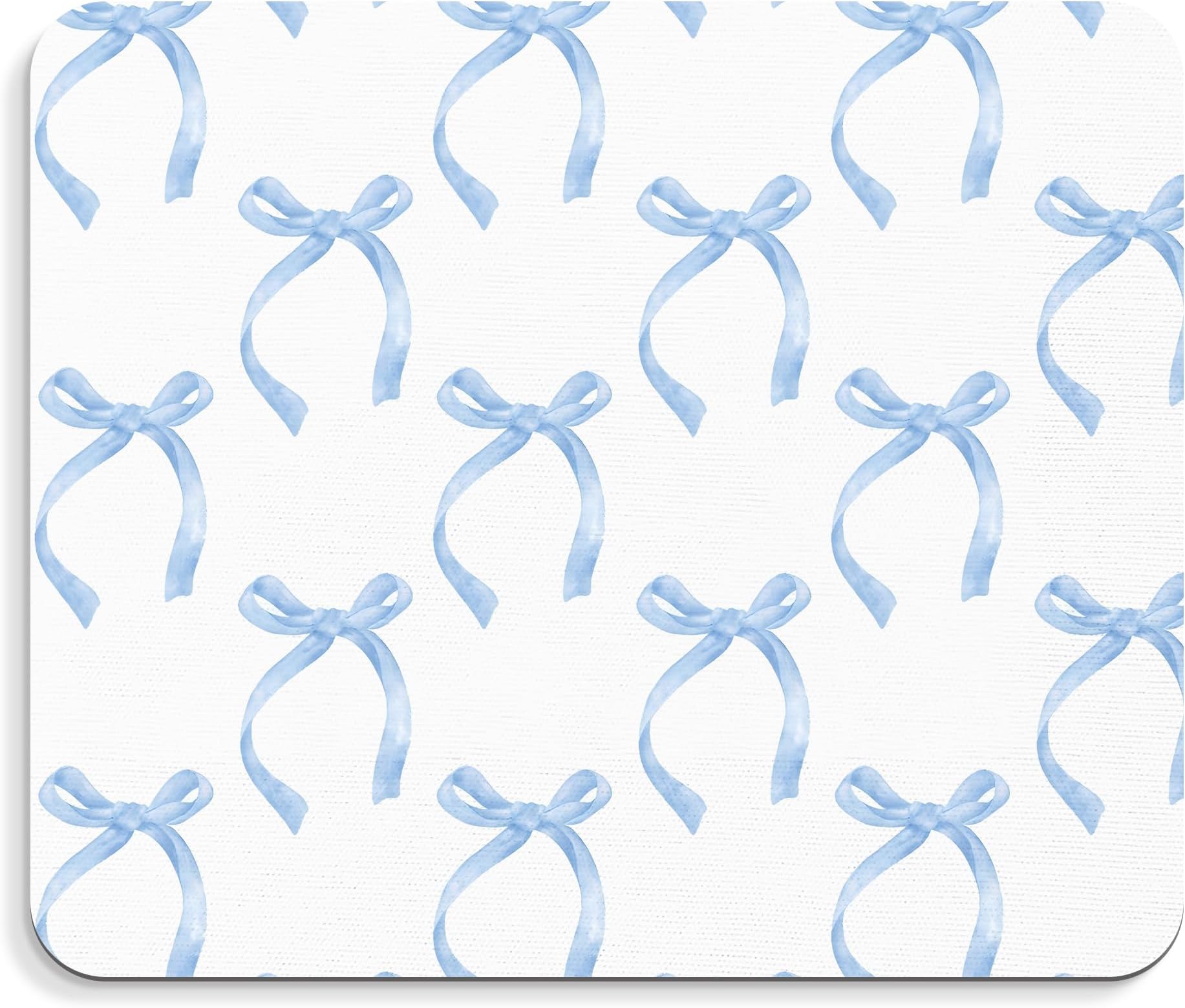 Amazon.com: BAYOGITA Blue Coquette Bow Decor Mouse Pad - Trendy Preppy ...