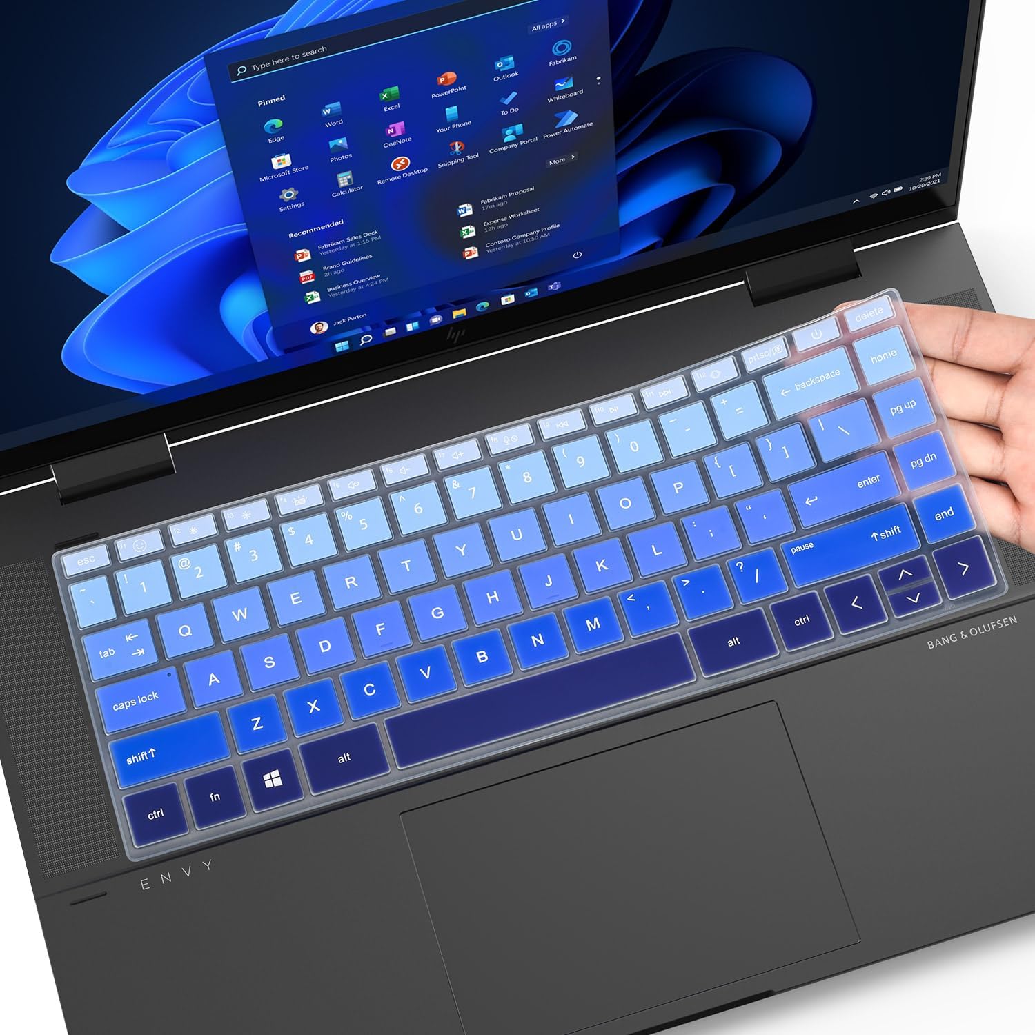 Amazon.com: Keyboard Cover for HP Envy X360 2-in-1 15.6 15-ew 15-ey 15 ...
