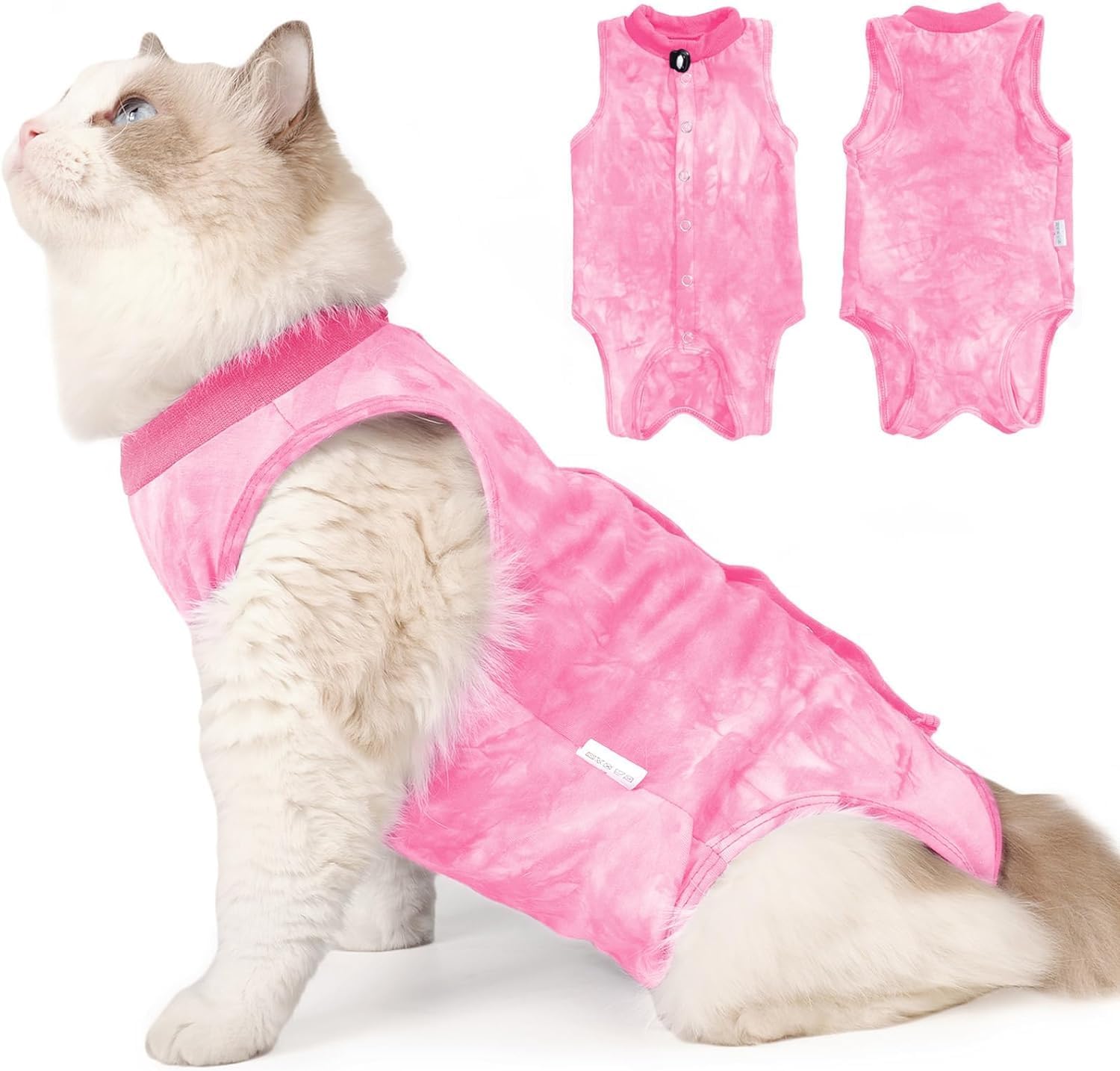 MPS Medical Pet Shirt Cat, Surgery Recovery Suit, Red, X-Small : Amazon ...