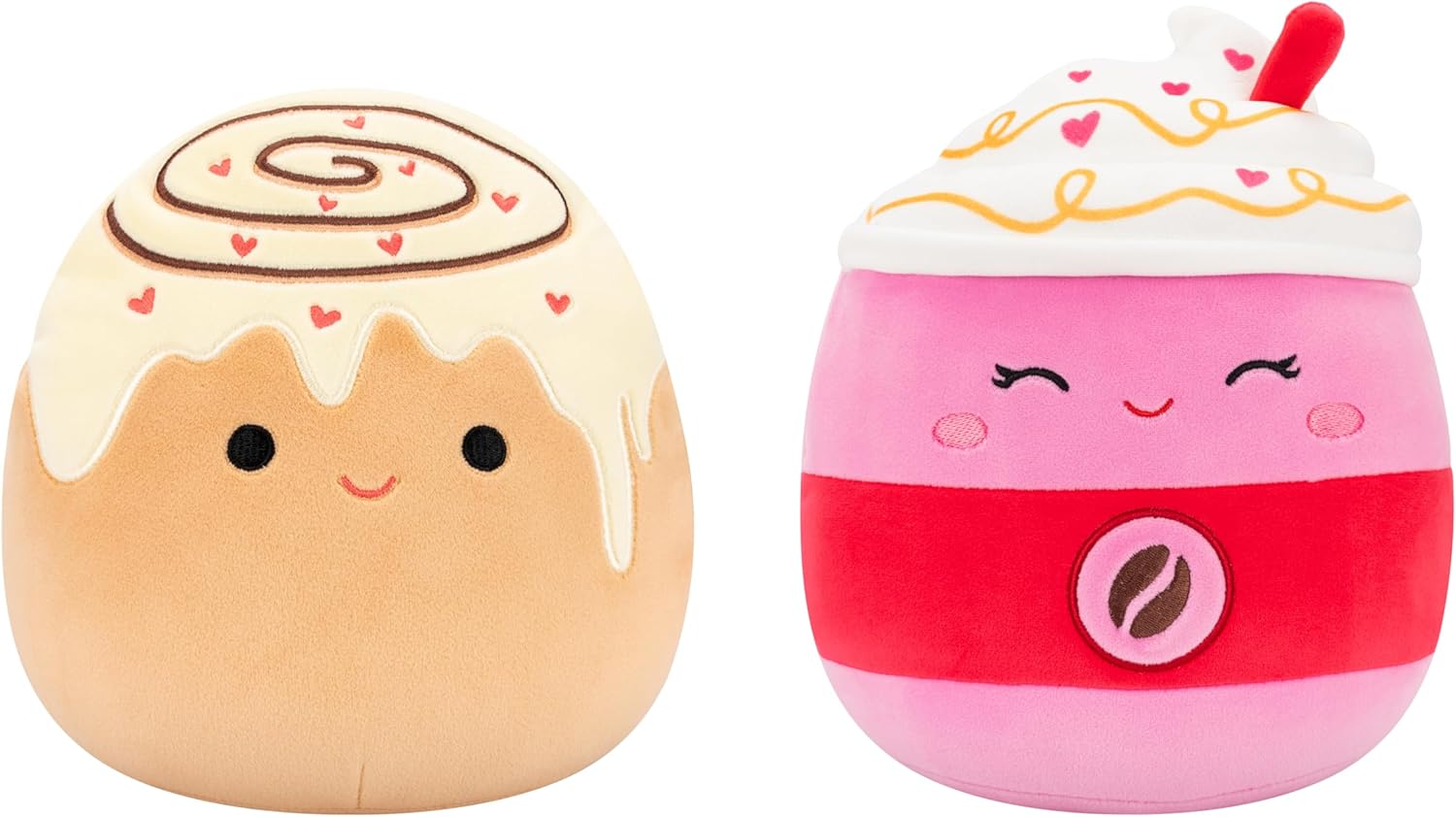 Amazon.com: Squishmallows Original 8in Anita The Cinnamon Roll + 8in ...