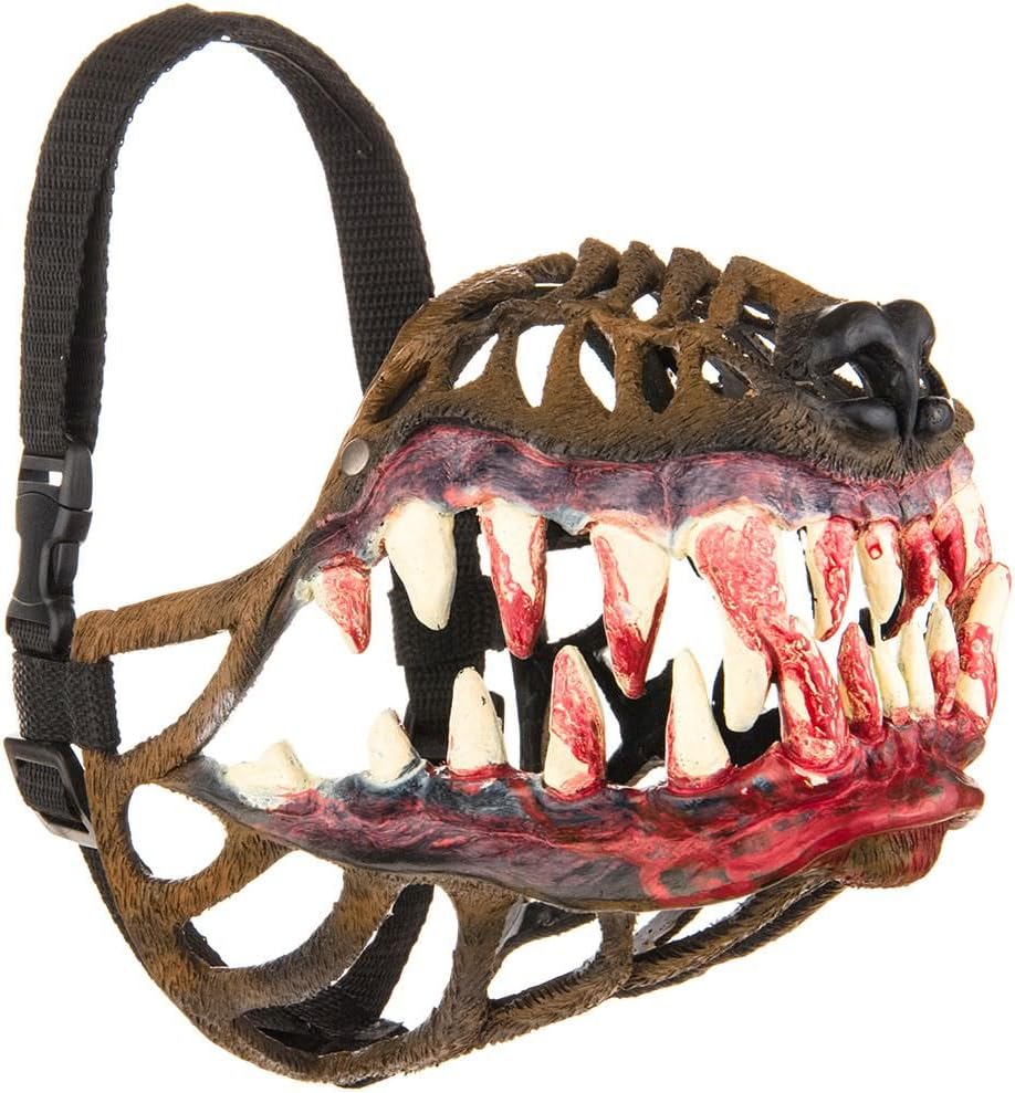 Amazon.com : Werewolf Dog Muzzle for all dog breeds (M - 26cm) : Pet ...