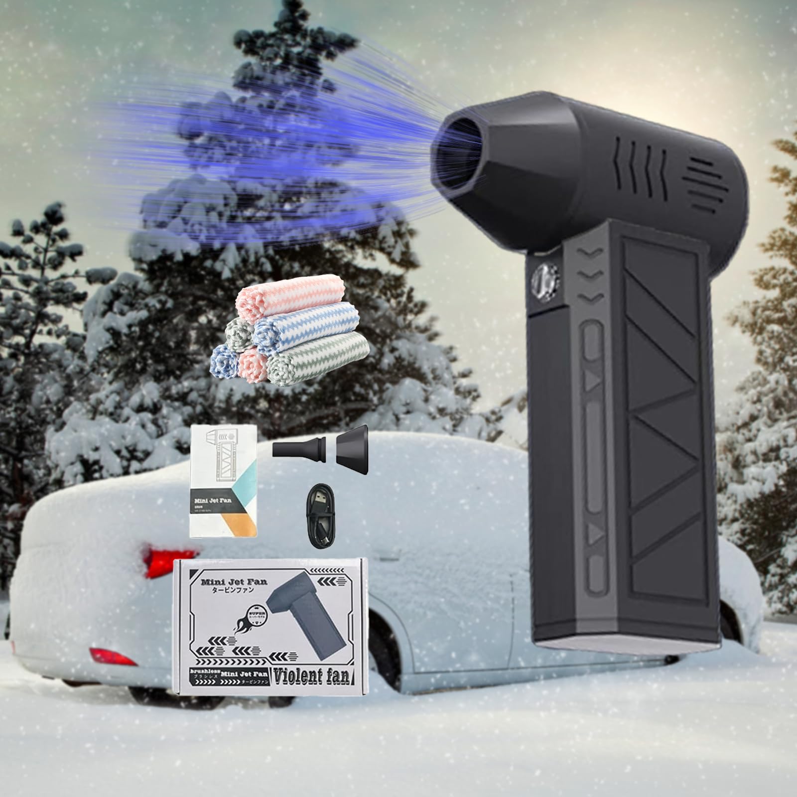 Amazon.com : Snow Whiz Blower,Snowwhiz LED Turbo Blower, Turbo Breeze ...