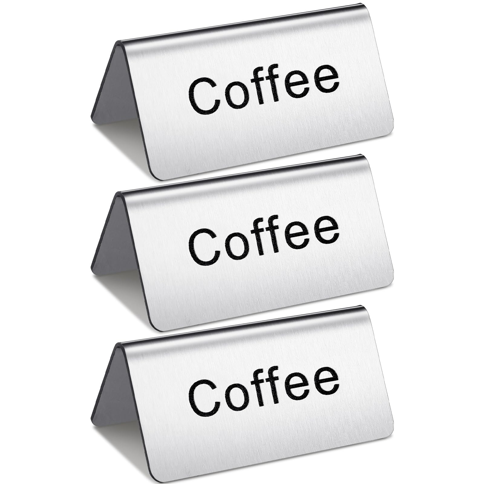 Snapklik.com : Yaocom 3 Pack Stainless Steel Tent Sign Beverage Tent ...