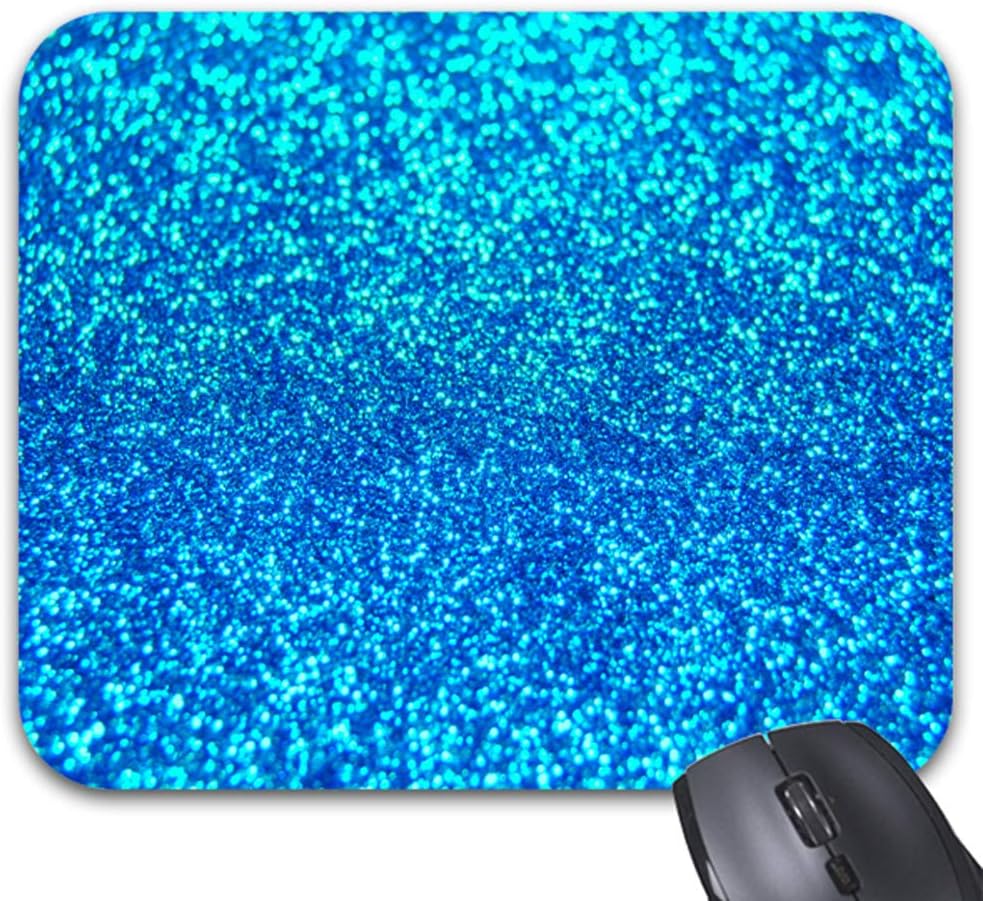 Amazon.com : Blue Sparkle Mouse Pad Trendy Office Desk Accessories - 9. ...