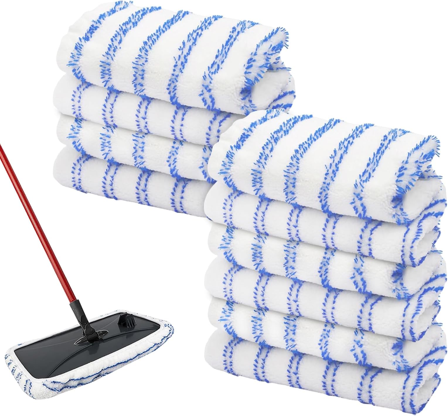 Amazon.com: VanDuck 100% Cotton Pad Terry Cloth Mop Refills 15x8 inches ...