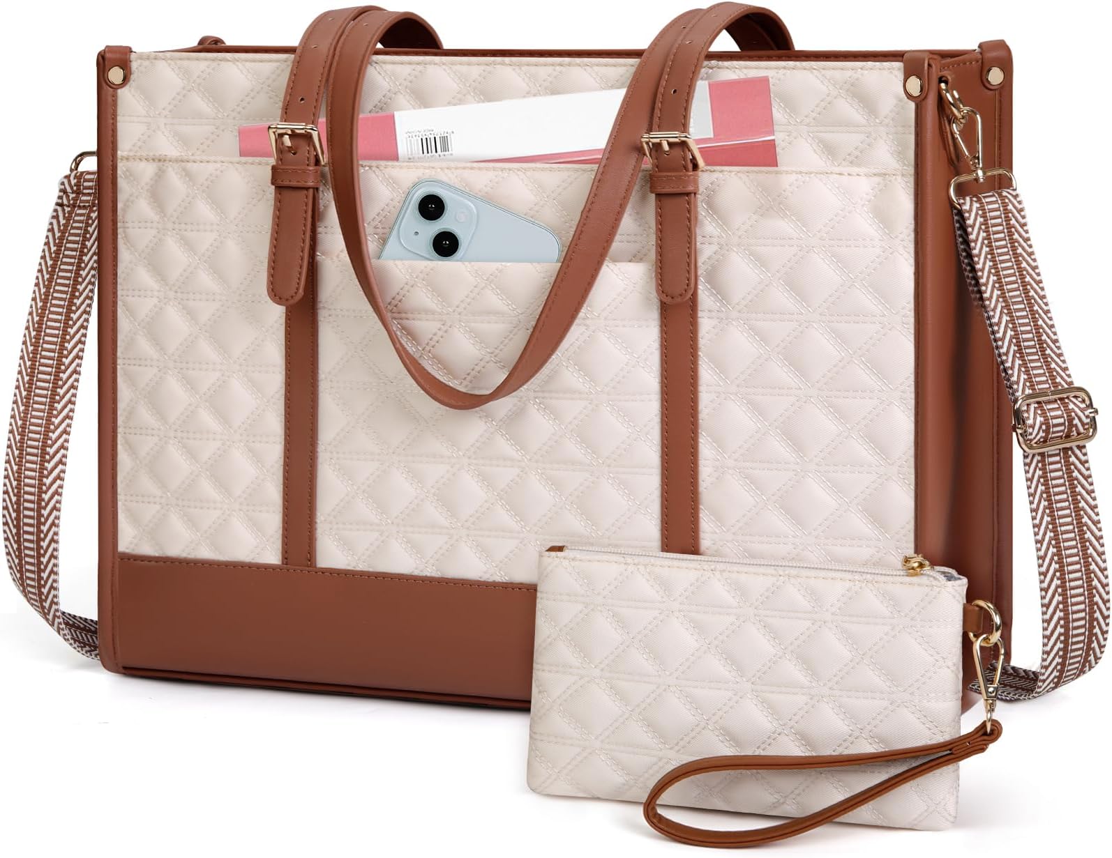 Lubardy Bolsa para Laptop Mujer 15.6” Maletin para Laptop Mujer de ...