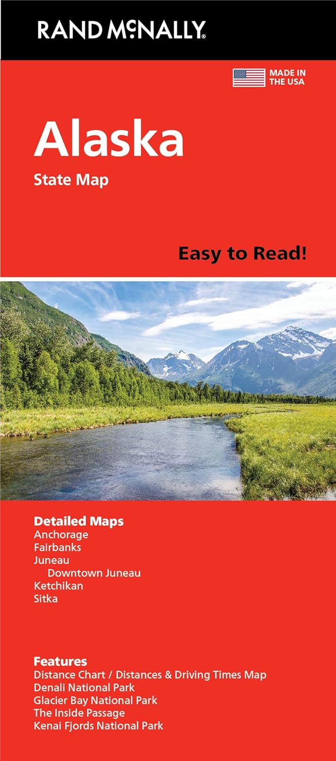 Rand McNally Easy to Read: Alaska State Map: Rand McNally ...