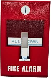 Fire Alarm Switch Decorative Single Toggle Plate Cover - Unique Fire ...