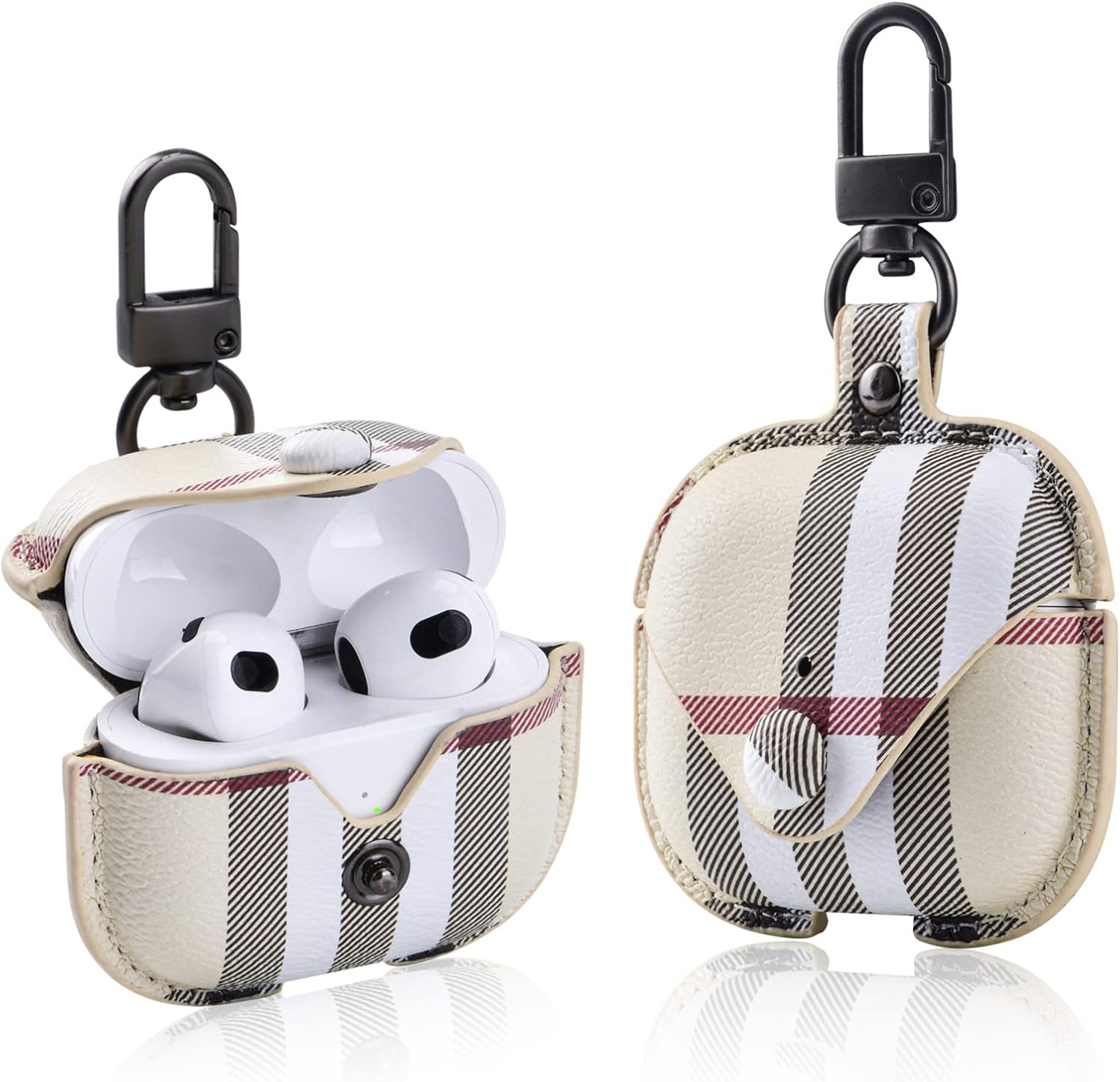 Amazon.com: Pujuyeka Leather Luxury Case for AirPods 3rd Generation ...