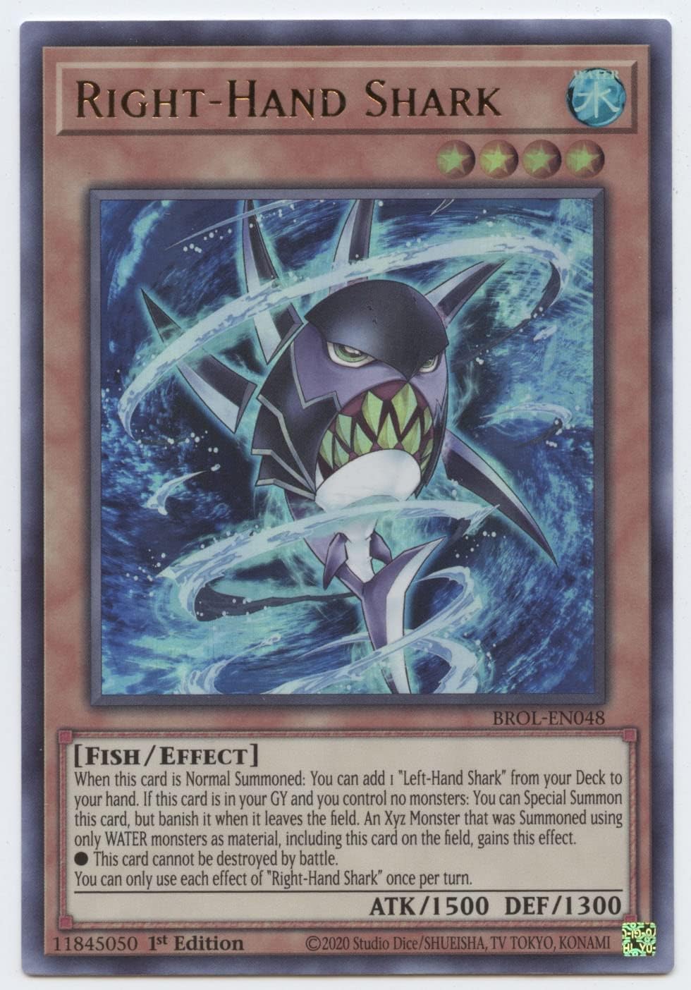 Amazon.com: Right-Hand Shark - BROL-EN048 - Ultra Rare - 1st Edition ...