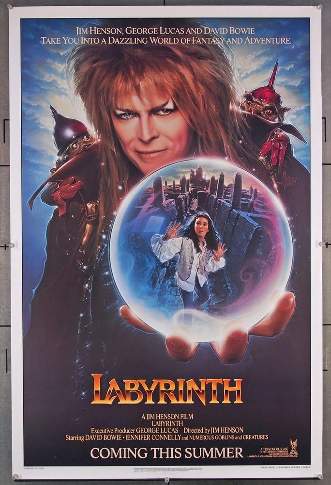 Labyrinth (1986) Original Teaser or Advance One-Sheet Movie Poster ...