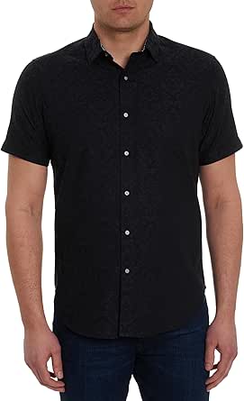 Amazon.com: Robert Graham Camisa Bayview de manga corta con botones de ...