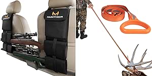 Amazon.com : Hunthor Truck Gun Rack (Black, A Pair) and 6.3ft Deer Drag ...