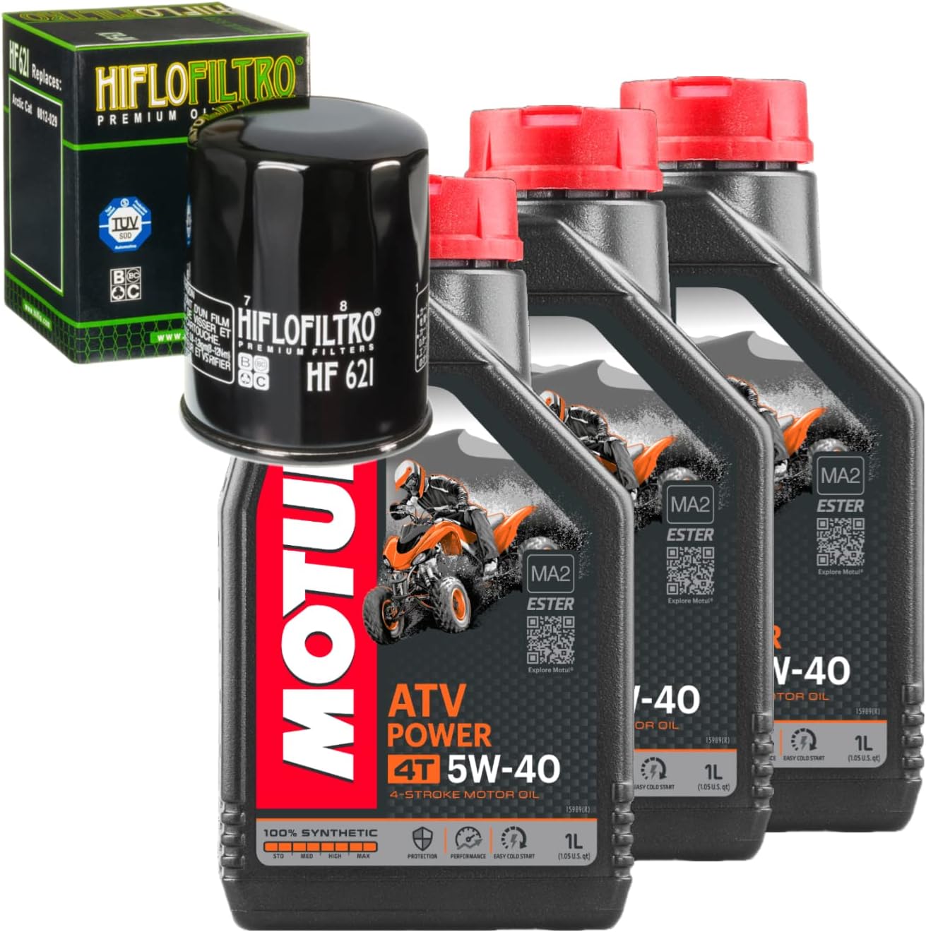 Amazon.com: RAD Powersports 5W-40 Oil Change Kit For Arctic Cat 2007 ...