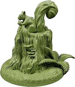 Amazon.com: Unpainted DND Stump with Squirrel Miniature Figurine ...