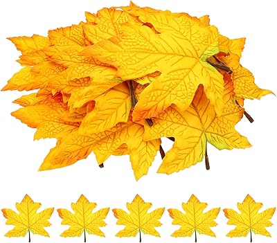 Amazon.com: 4.73'' Fall Leaves,0.7 LB Autumn Leaves Odorless,700 Pcs ...
