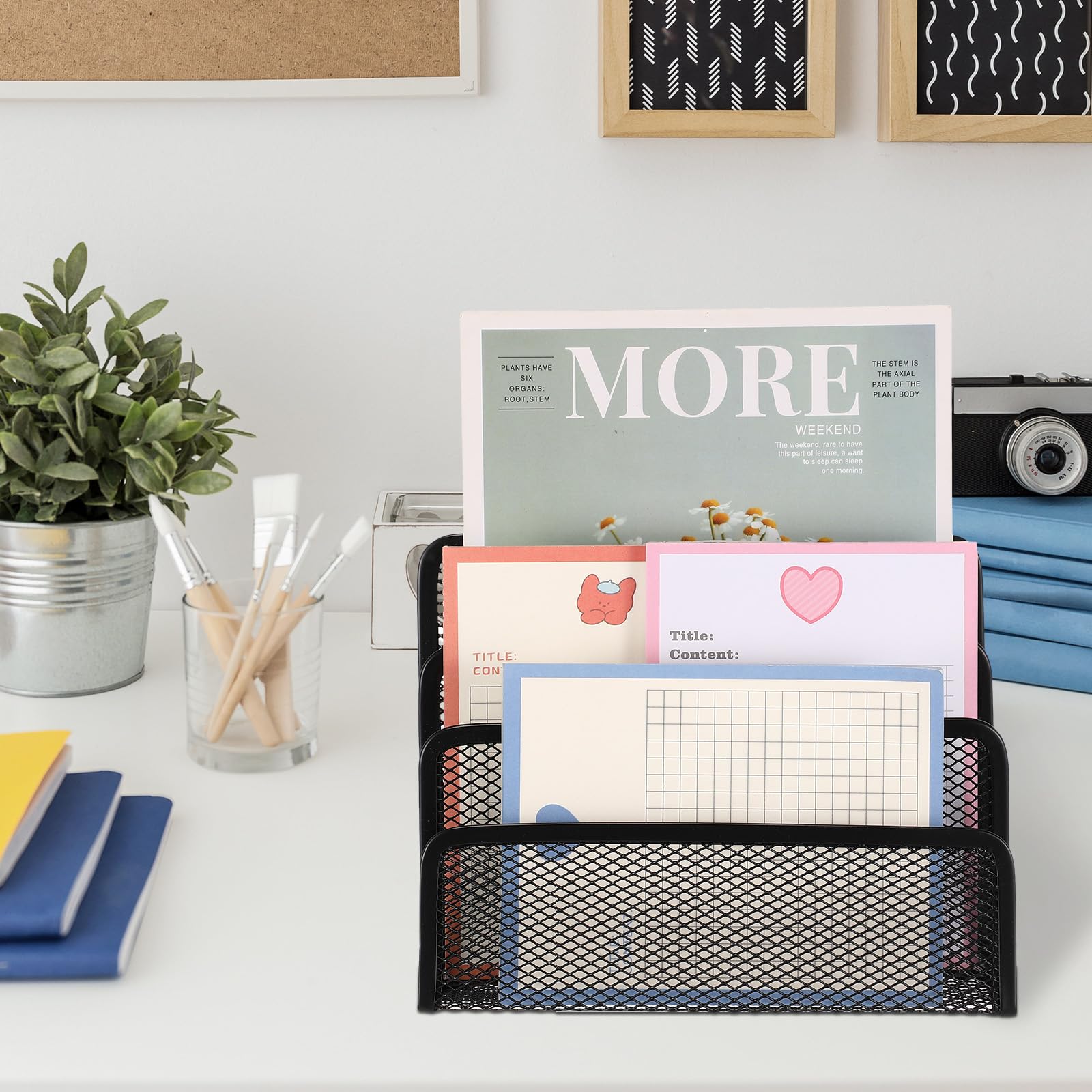 Snapklik.com : Kosiz 3 Pack Mail Organizer For Desk Small Desk Letter ...
