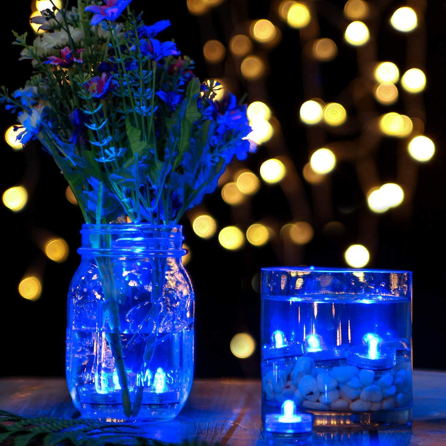 Centerpiece Lights Led Submersible Underwater Plastic Battery Operated