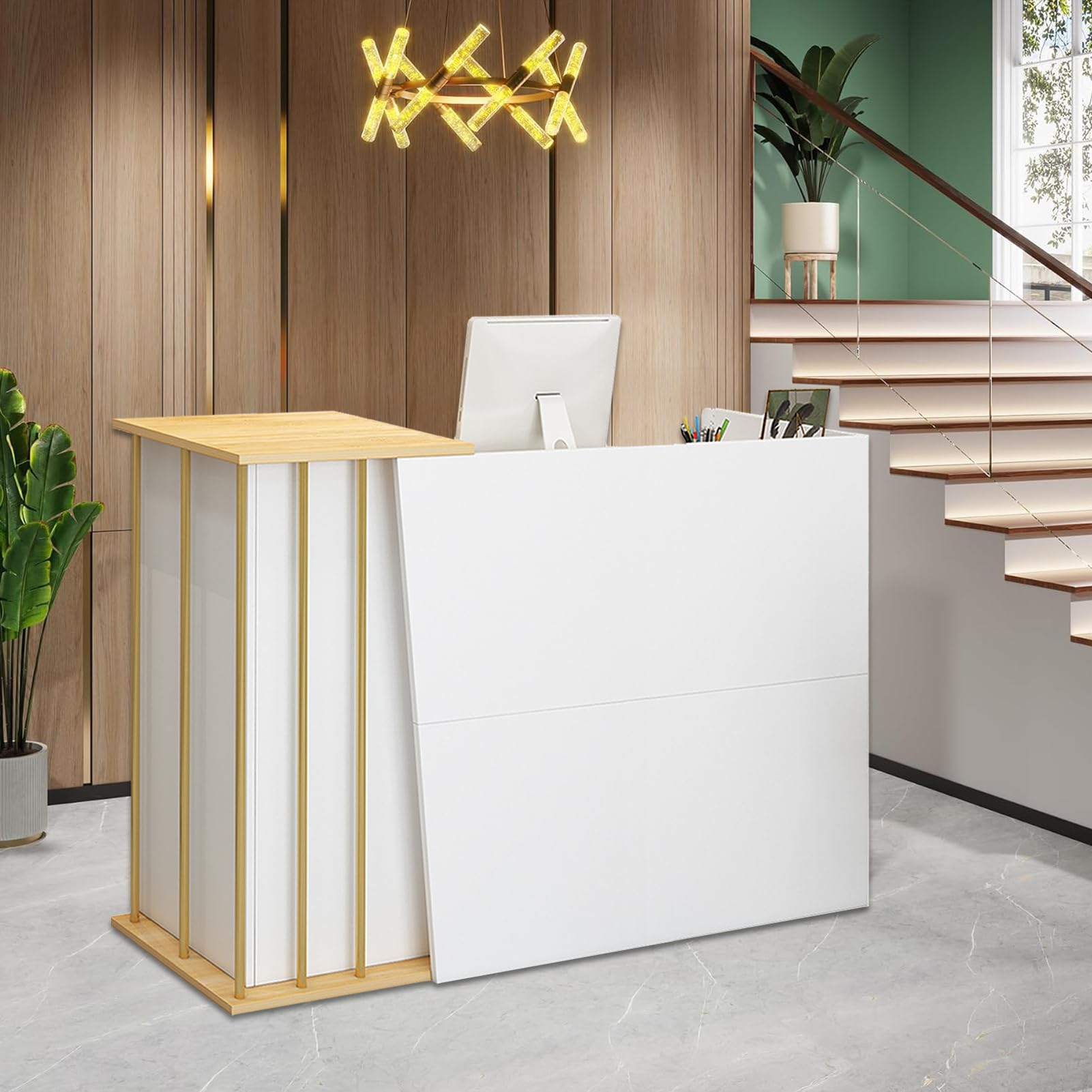 Reception Counter Desk With Privacy Desk Privacy Screens | Office