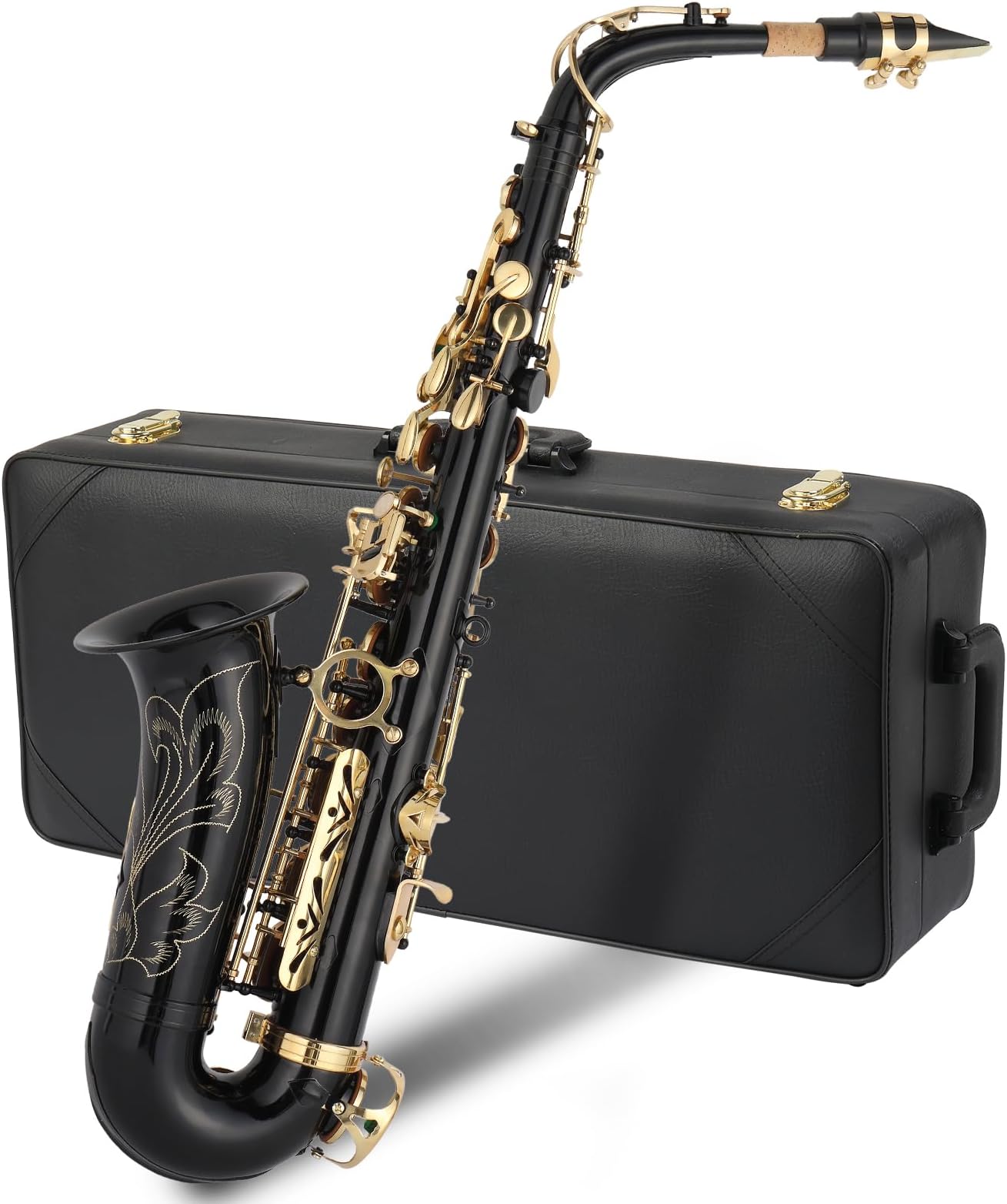 Amazon.com: GODECOR E Flat Alto Saxophone, Brass Alto Saxophones ...