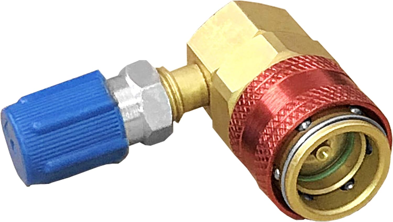 AirconTopup.com AIRCONBLUERED Air Con Gas Port Adaptor Scenic Megane ...