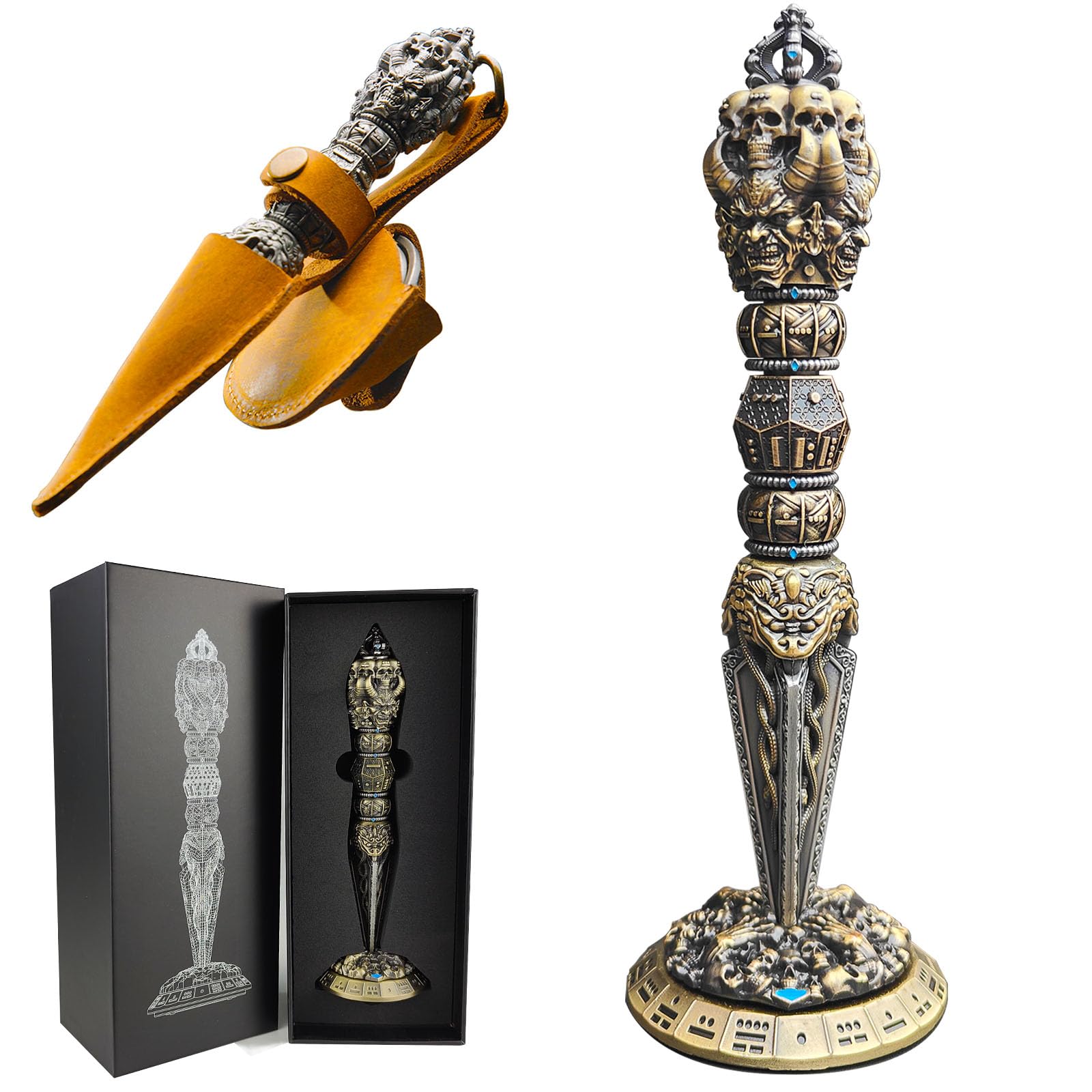 Amazon.com: Magic Wand Dice Spinner Unique Roulette Dice Set for D20 ...