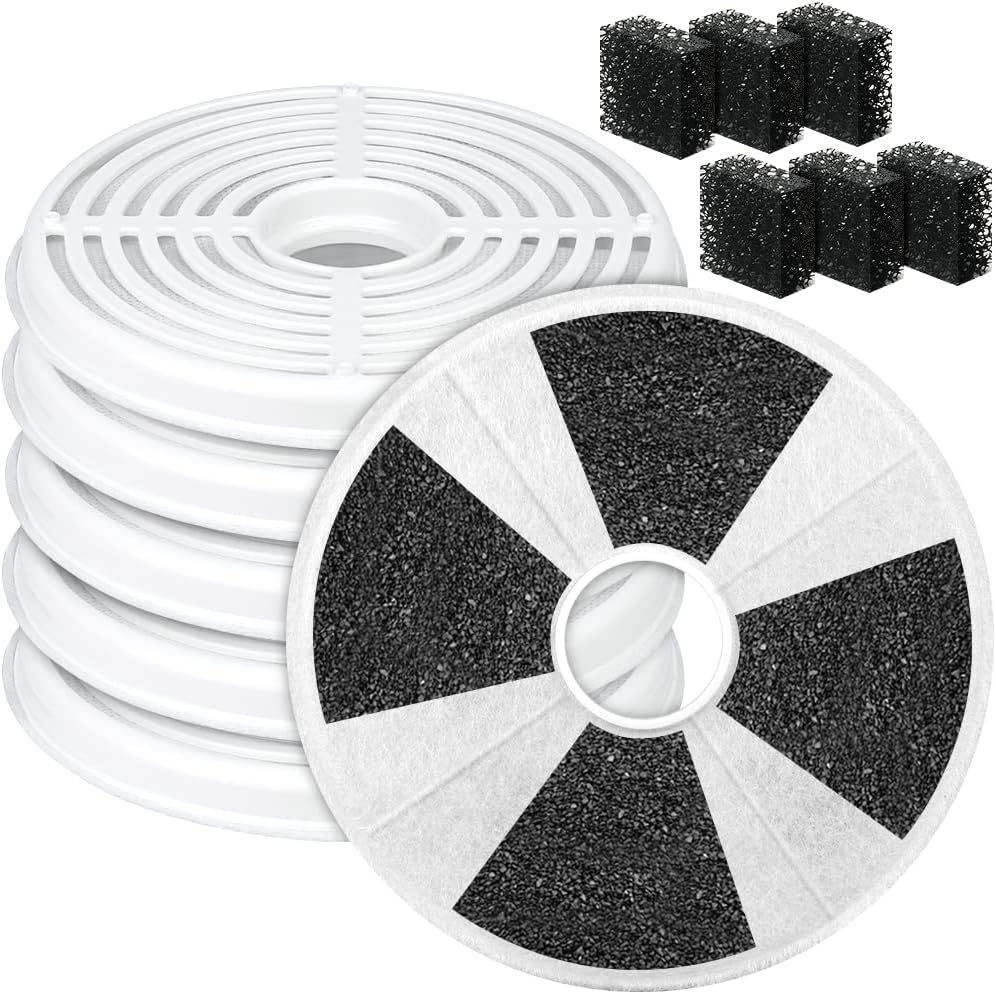 Amazon.com: Replacement Filters for 67oz/2L Battery Operated Cat Water ...