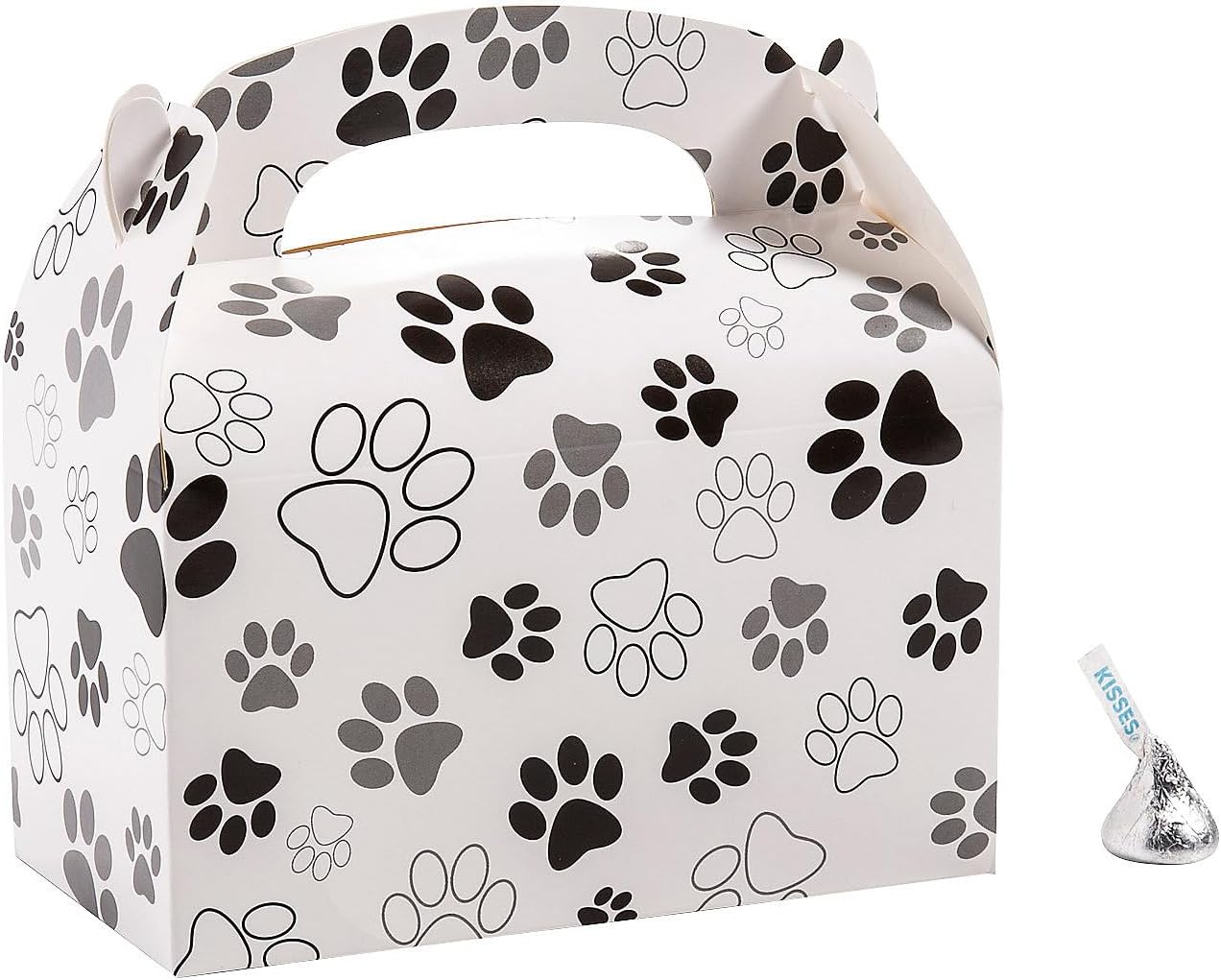 Amazon.com: Fun Express Paw Print Party Favor Boxes - 12 Pc : Home ...