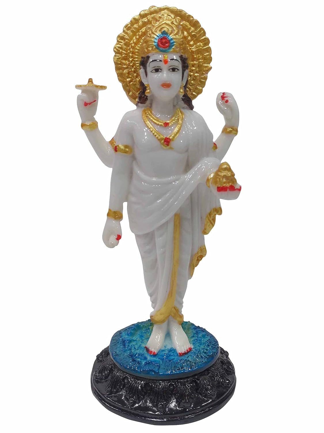 Buy Hindu Traditional God Dhanvantri Idol Dhanvantri Decorative ...
