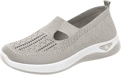 Amazon.com | Orthowalk Womens Shoes Woven Arch Support Slip-On Sneakers ...