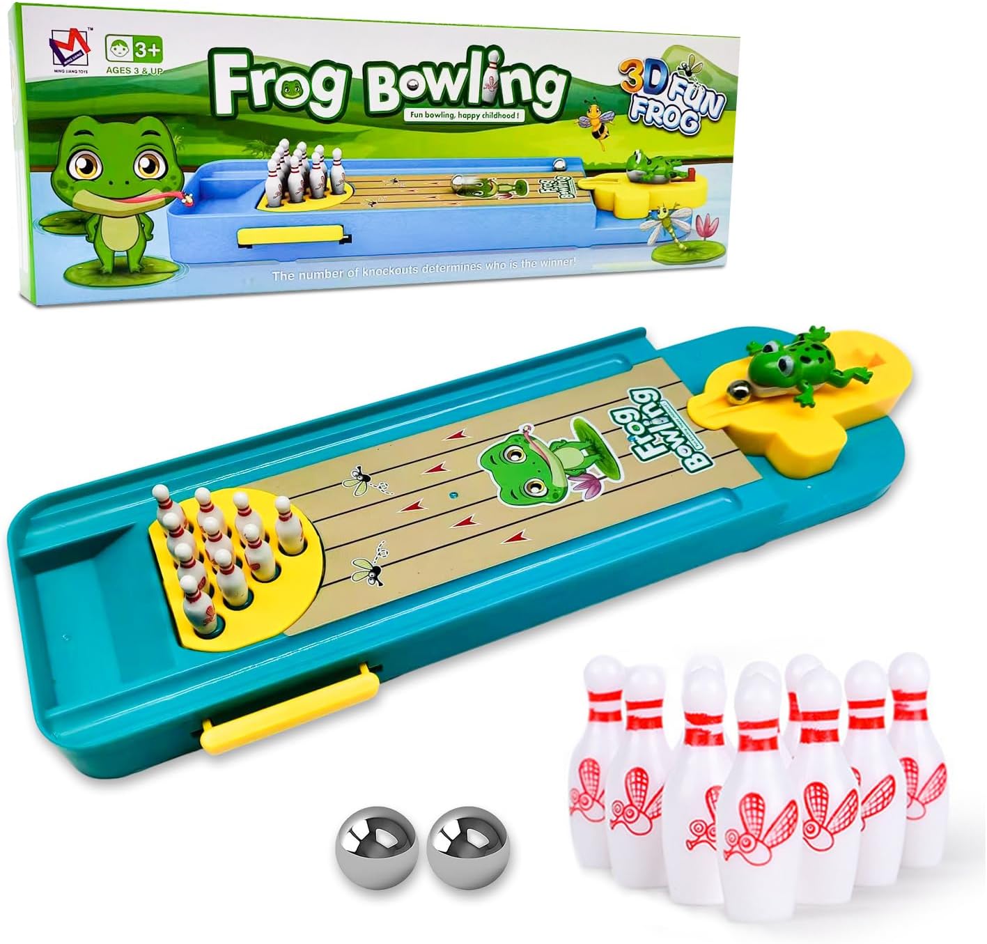 Amazon.com: Mini Bowling Game Set Mini Bowling Set Tabletop Bowling ...