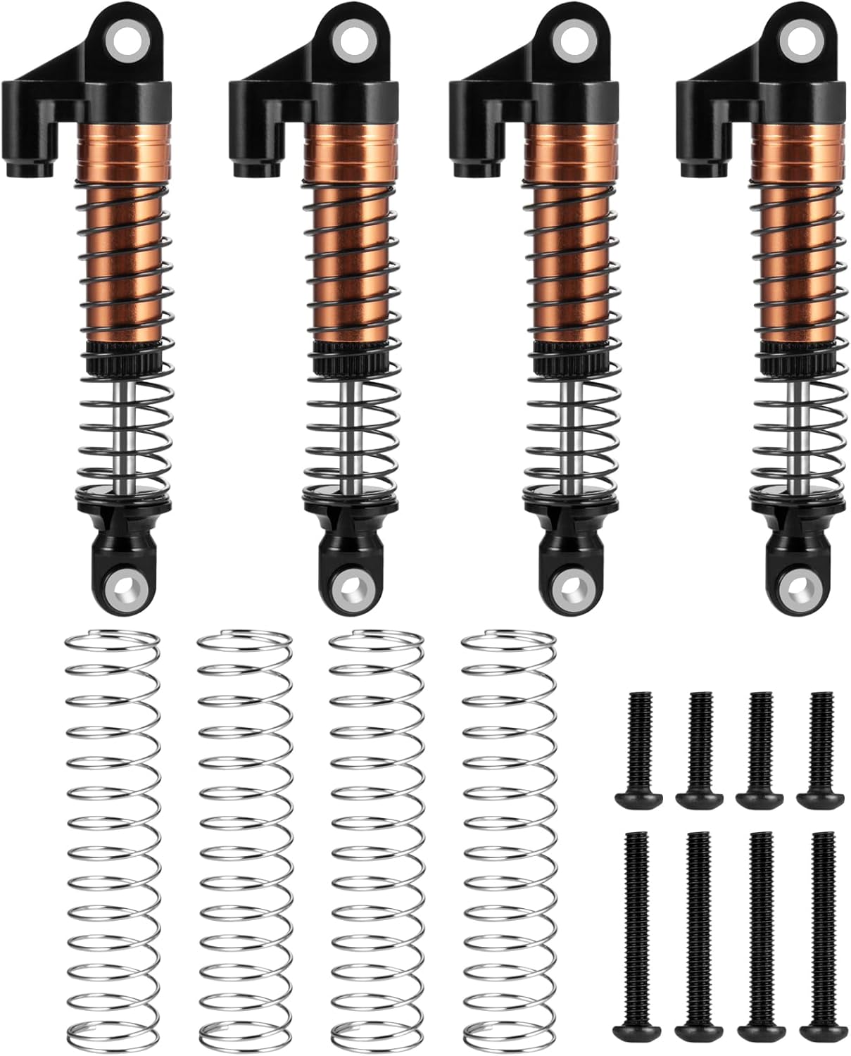 Amazon.com: Aluminum RC Shock Absorber Long Oil Threaded Dampers 67.5mm ...
