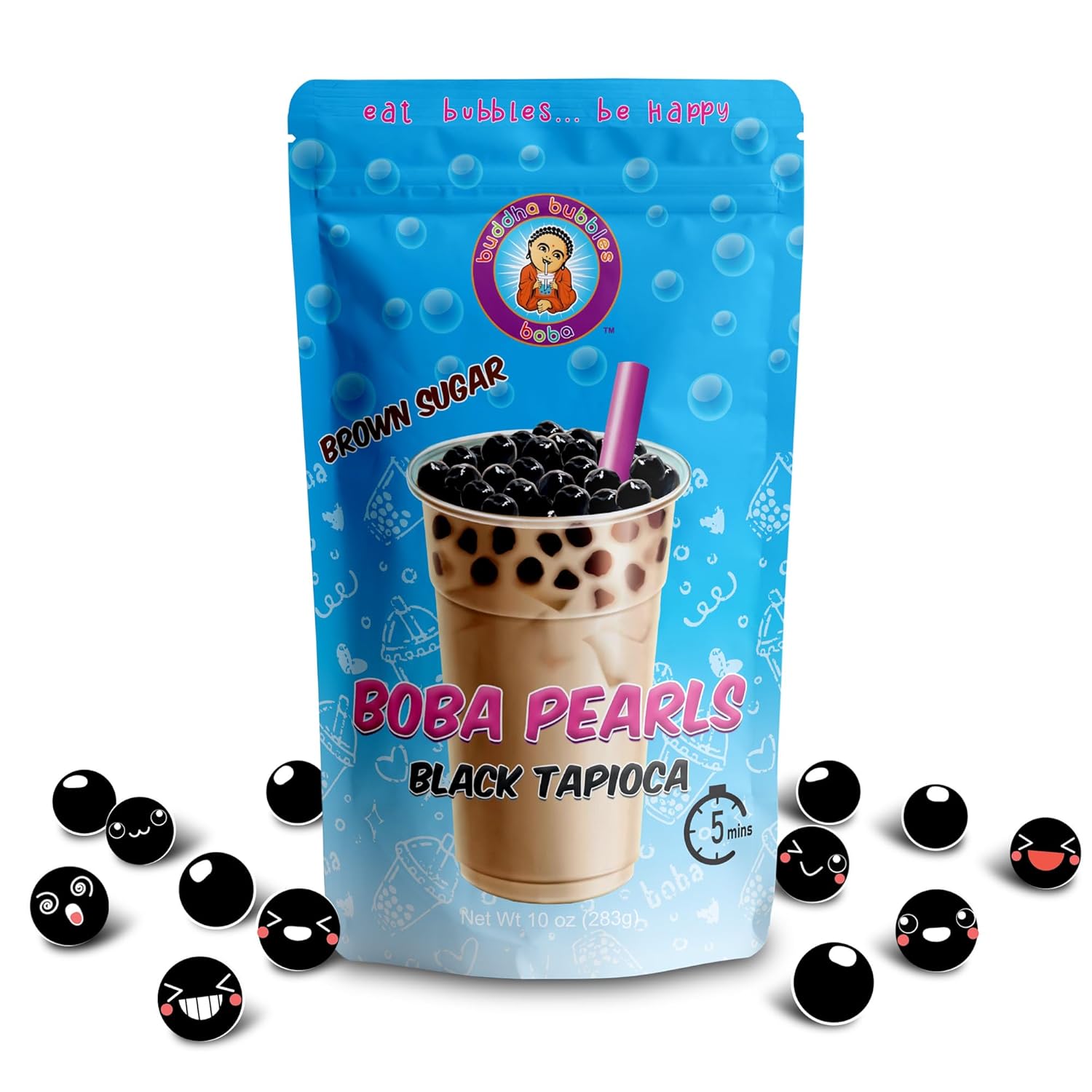 Amazon.com: Perlas de tapioca negras Buddha Bubbles Boba. : Comida ...