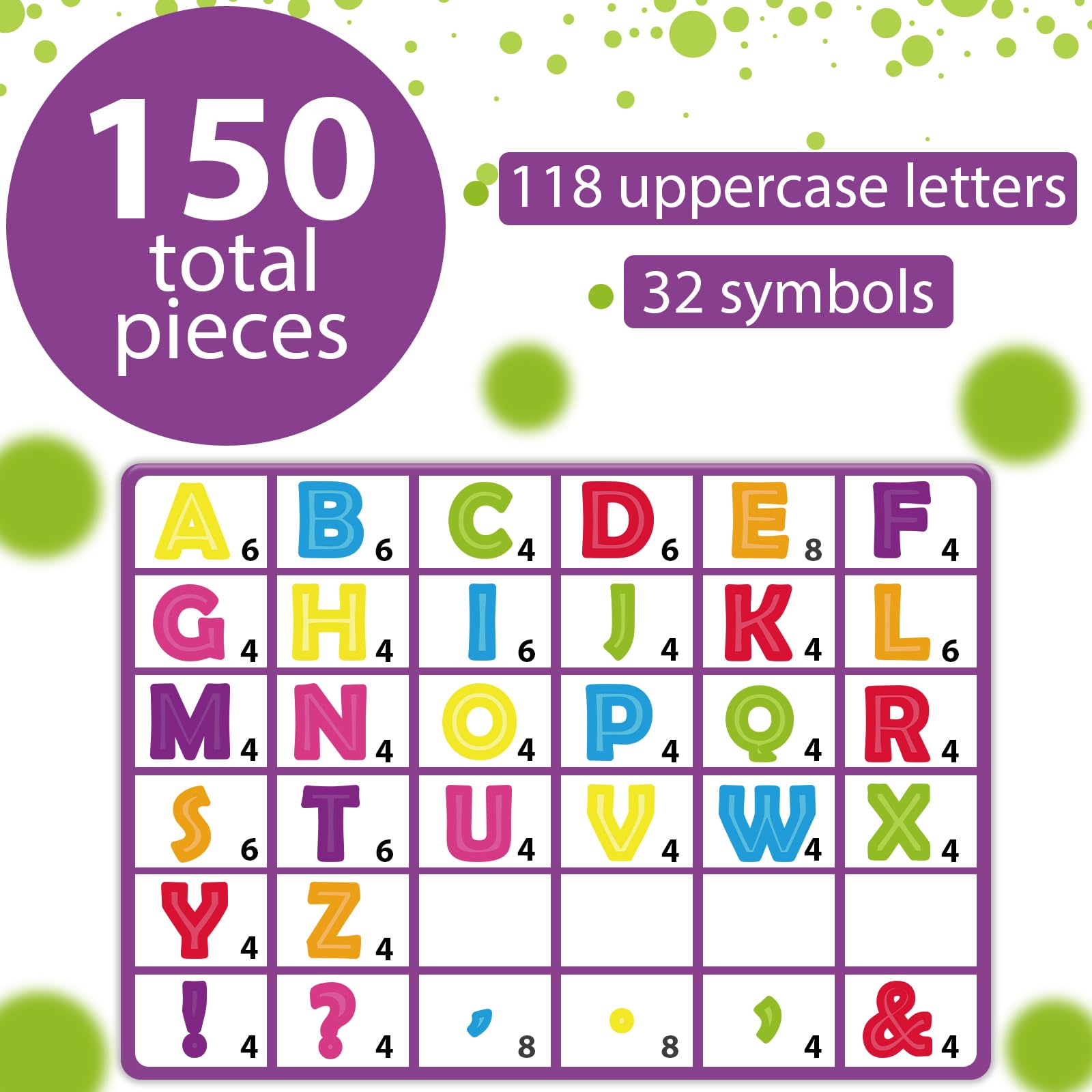 Snapklik.com : 150PCS Large 7" Font Bulletin Board Letters And ...