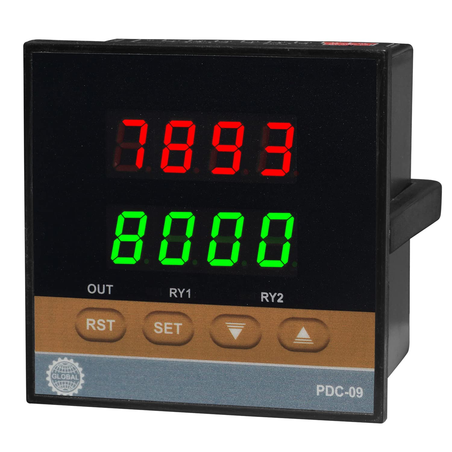 Global PDC-09 Programable Counter, 96x96, 4 Digit 7 Segment Double ...