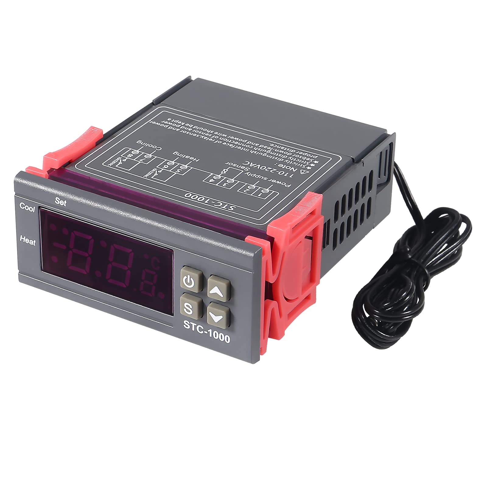 Snapklik.com : 2pcs STC-1000 DC 110V-220V 10A Digital LED Temperature ...