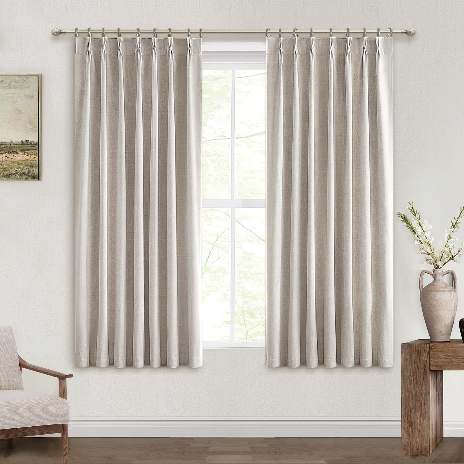 Amazon.com: Kitchen Blackout Curtains 45 Inch Length, Basement Curtains ...