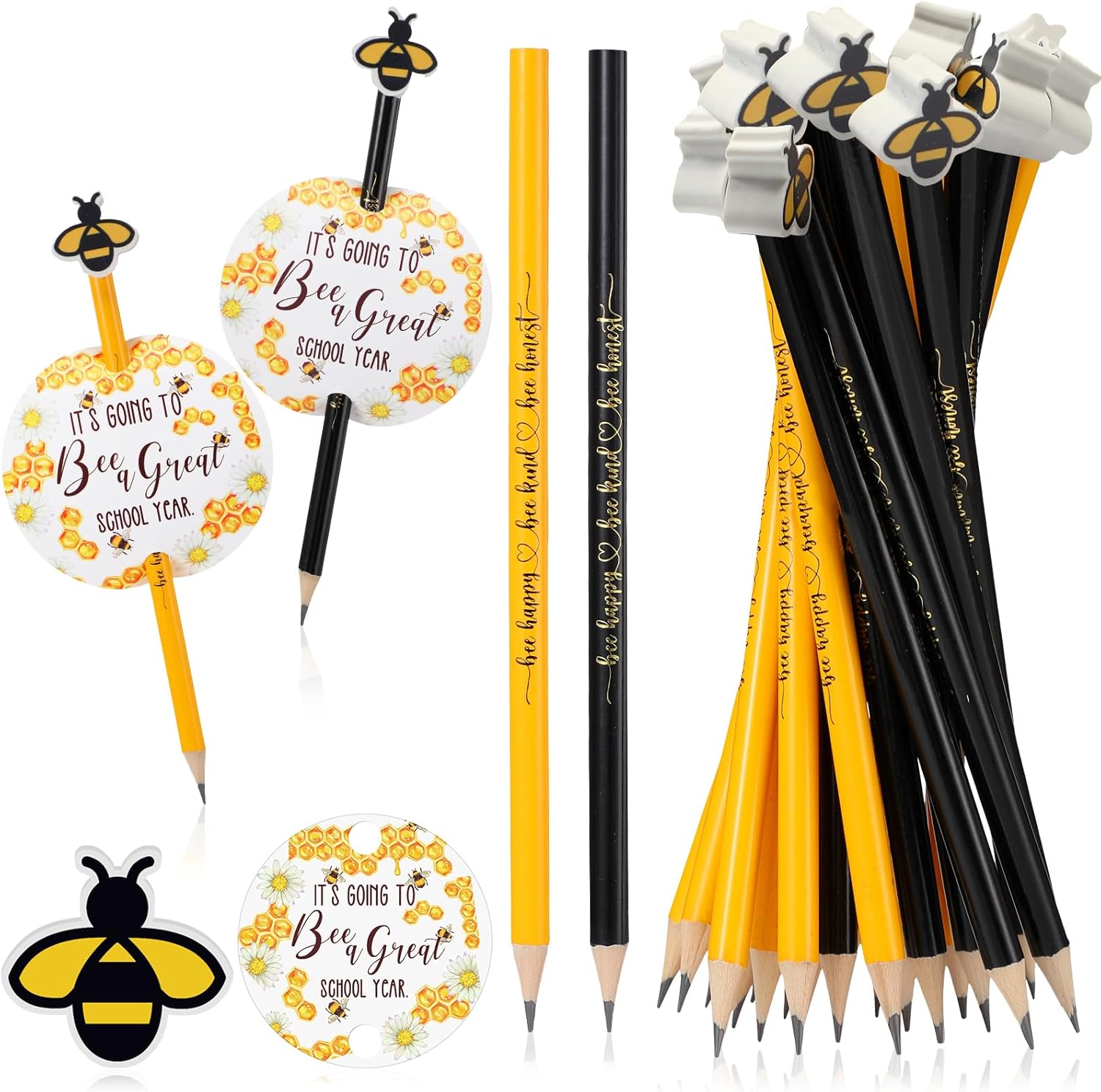 Amazon.com : PerKoop 50 Sets Bee Themed Gifts Back to School Gifts with ...