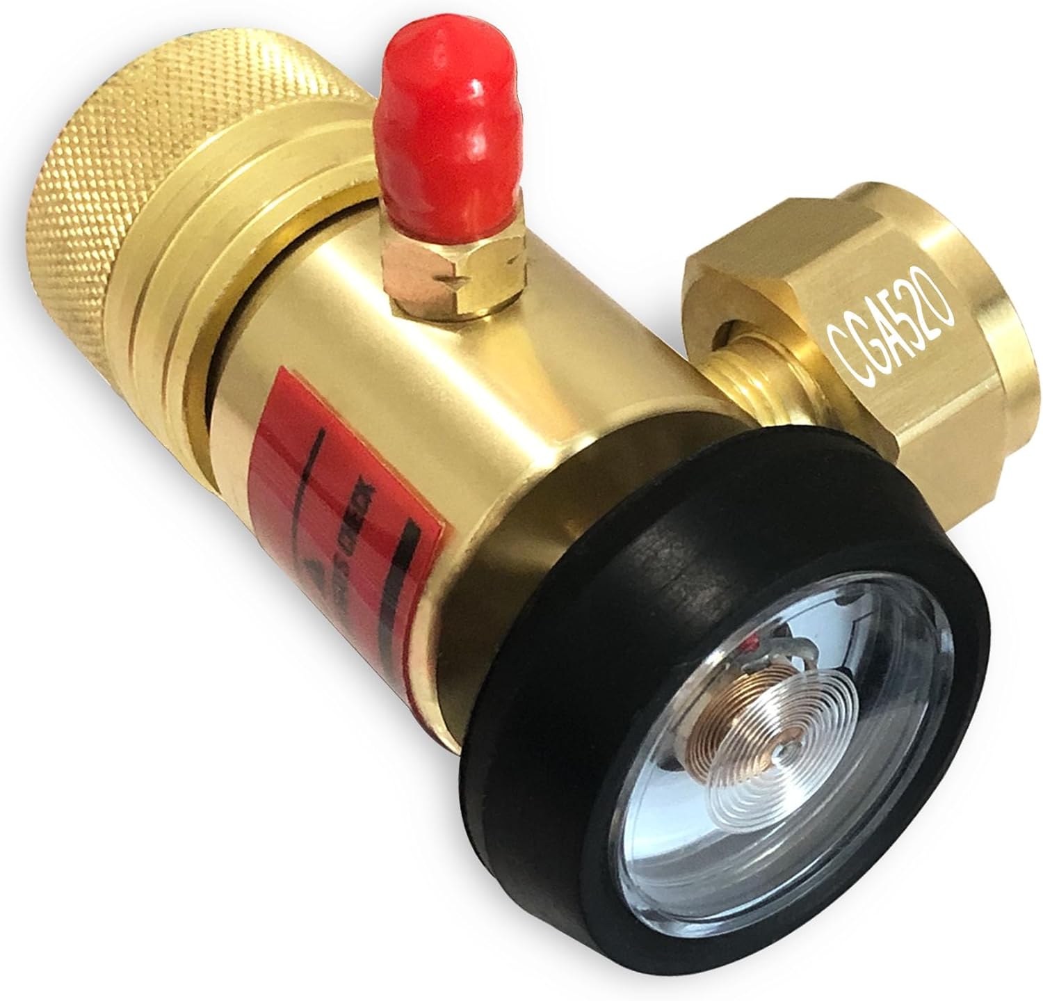 0386-0725 AR-B CGA520 Acetylene Regulator for B Tanks, for Torch ...