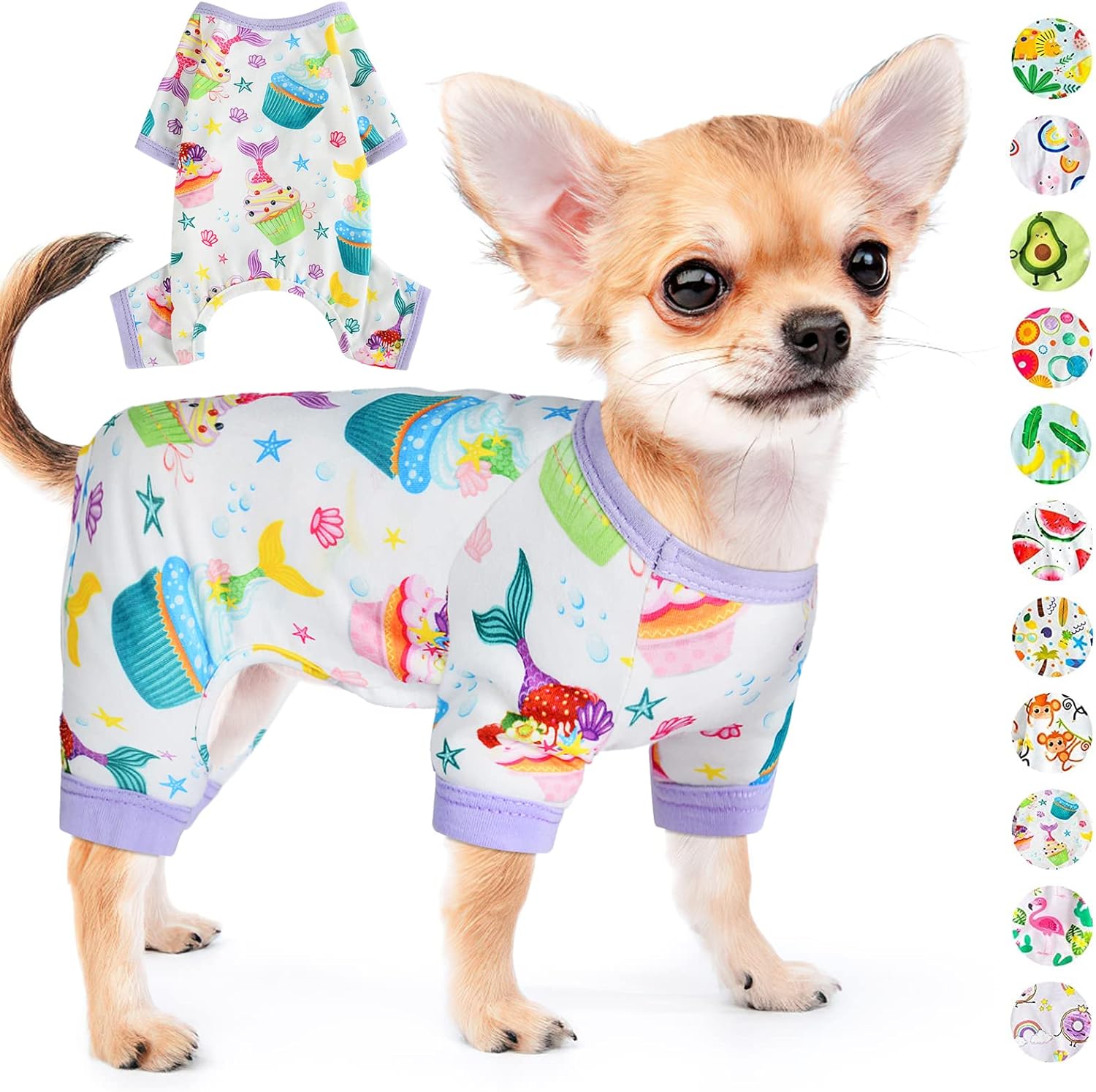 Amazon.com : Dog Pajamas for Small Dogs Girl Boy Summer Dog Clothes ...