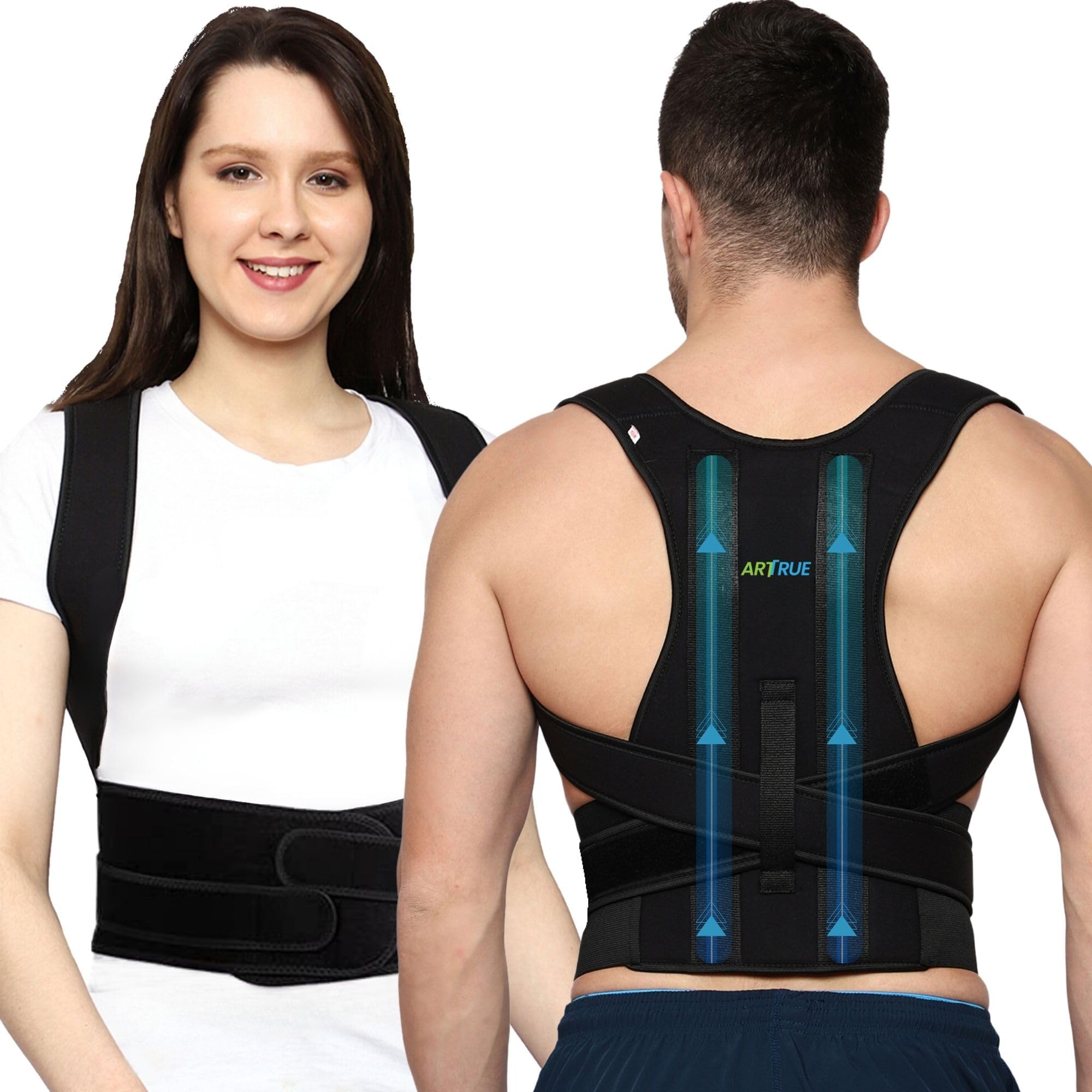 Buy ARTRUE Breathable&Adjustable Posture Corrector For Men&Women-Back ...
