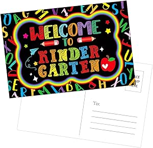 Amazon.com : WaaHome Welcome to Kindergarten Postcards - Teacher ...