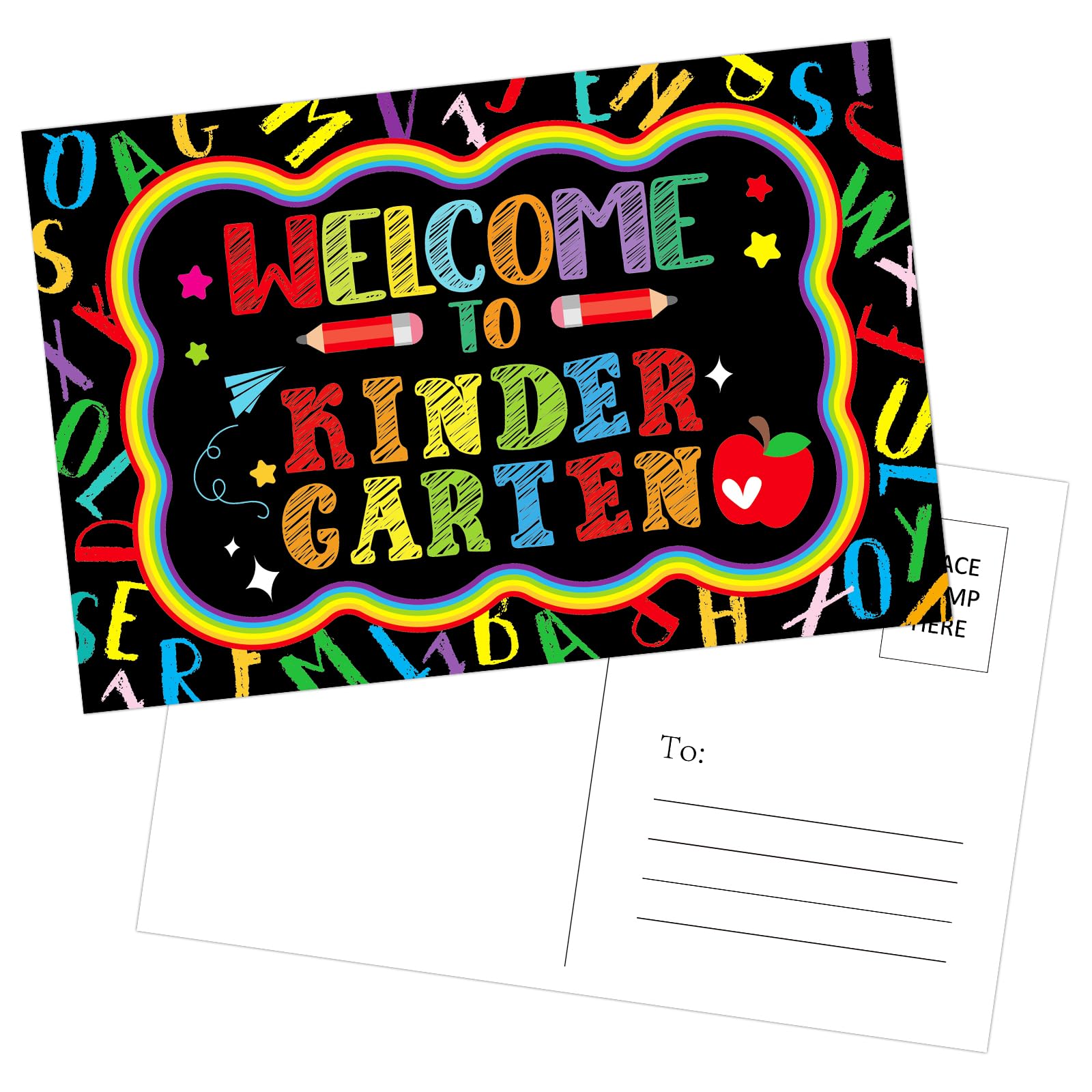 Snapklik.com : Welcome To Kindergarten Postcards - Teacher Postcards ...