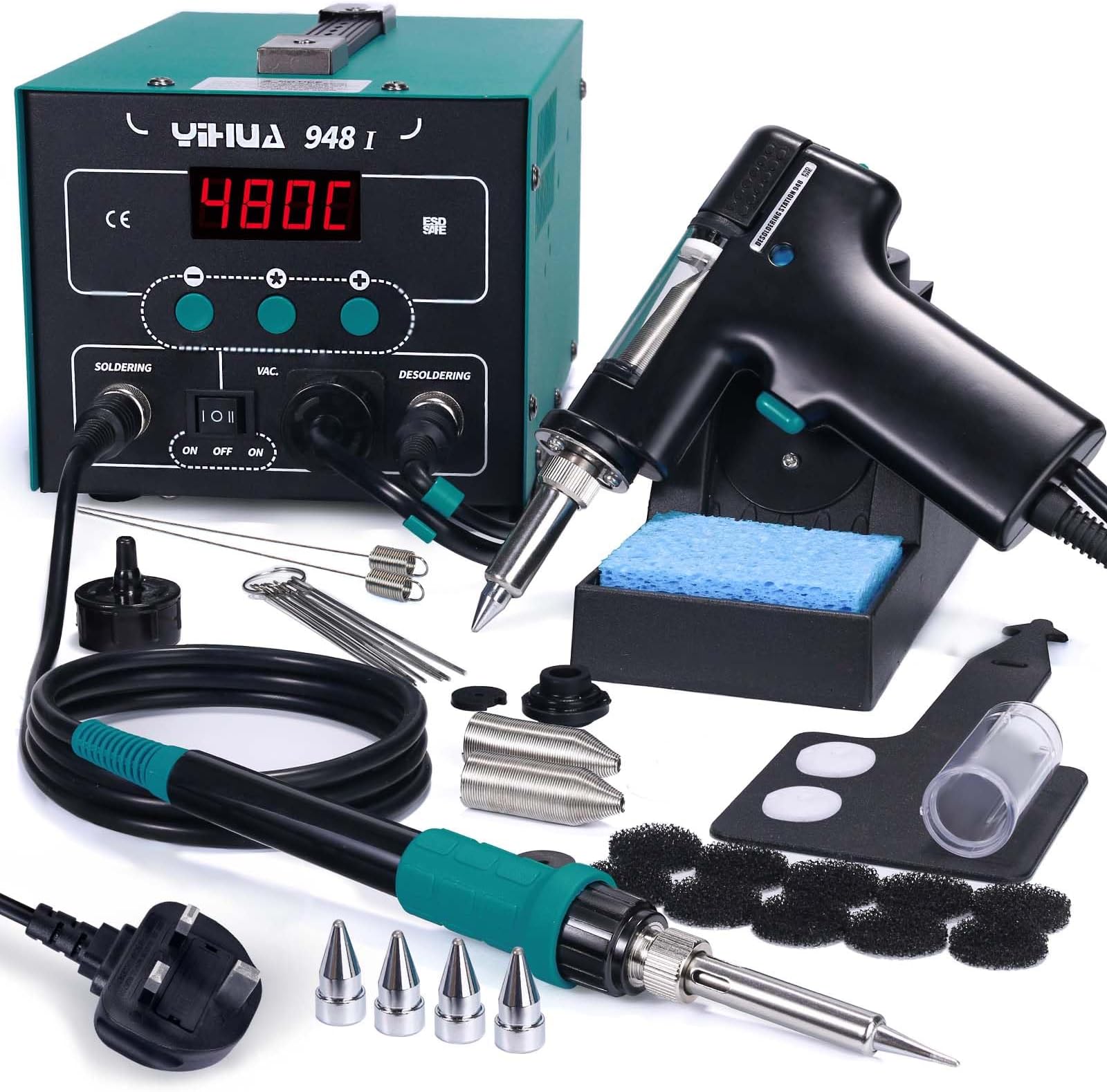 MMOBIEL Soldering Station Yihua 968DA-Soldering Station 3 in 1-Hot Air ...